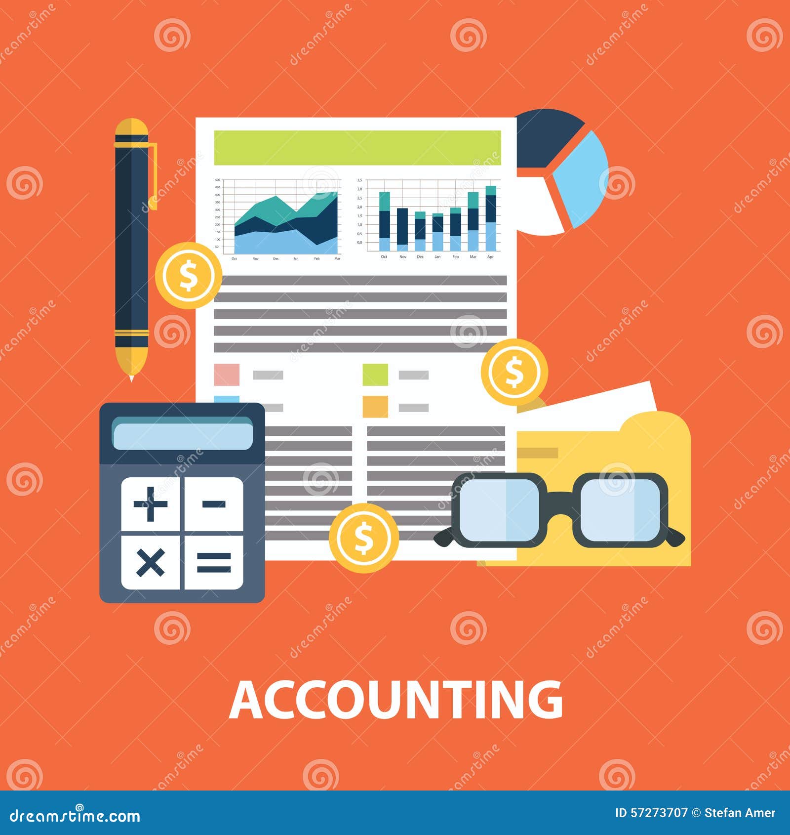 Successful Financial Business Plan Report and Accounting Concept Vector ...