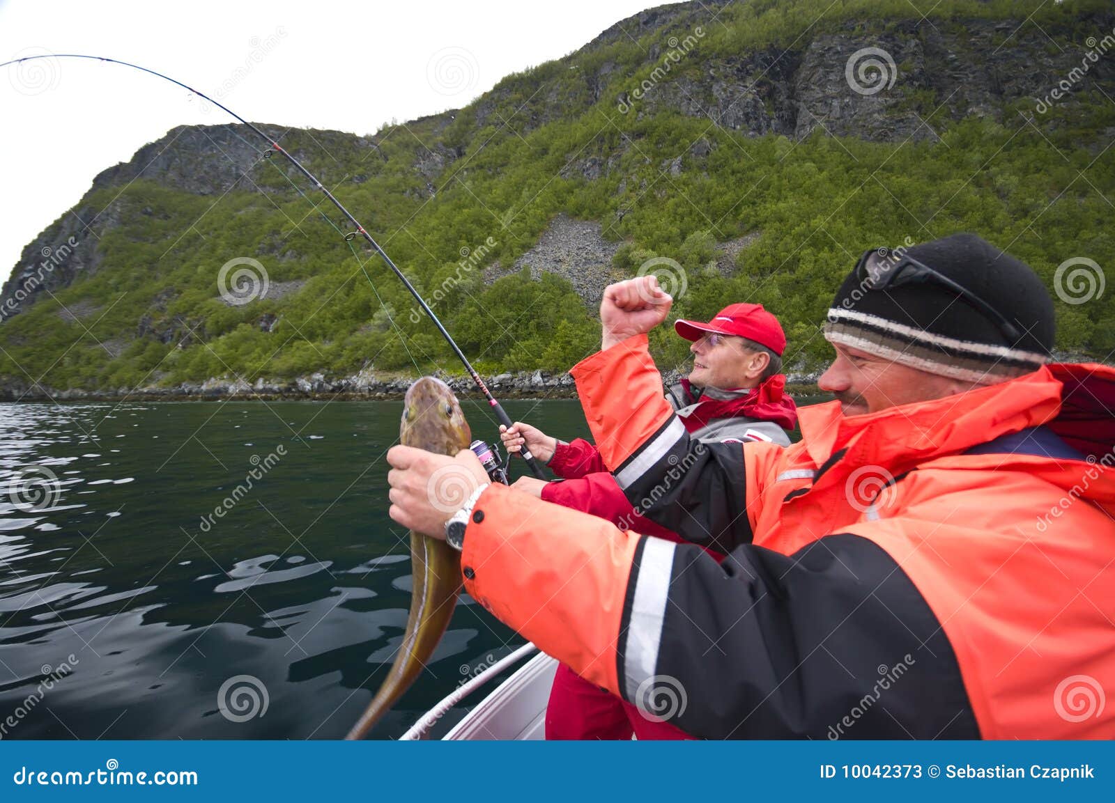 Successful fishing stock image. Image of expression, fish - 10042373