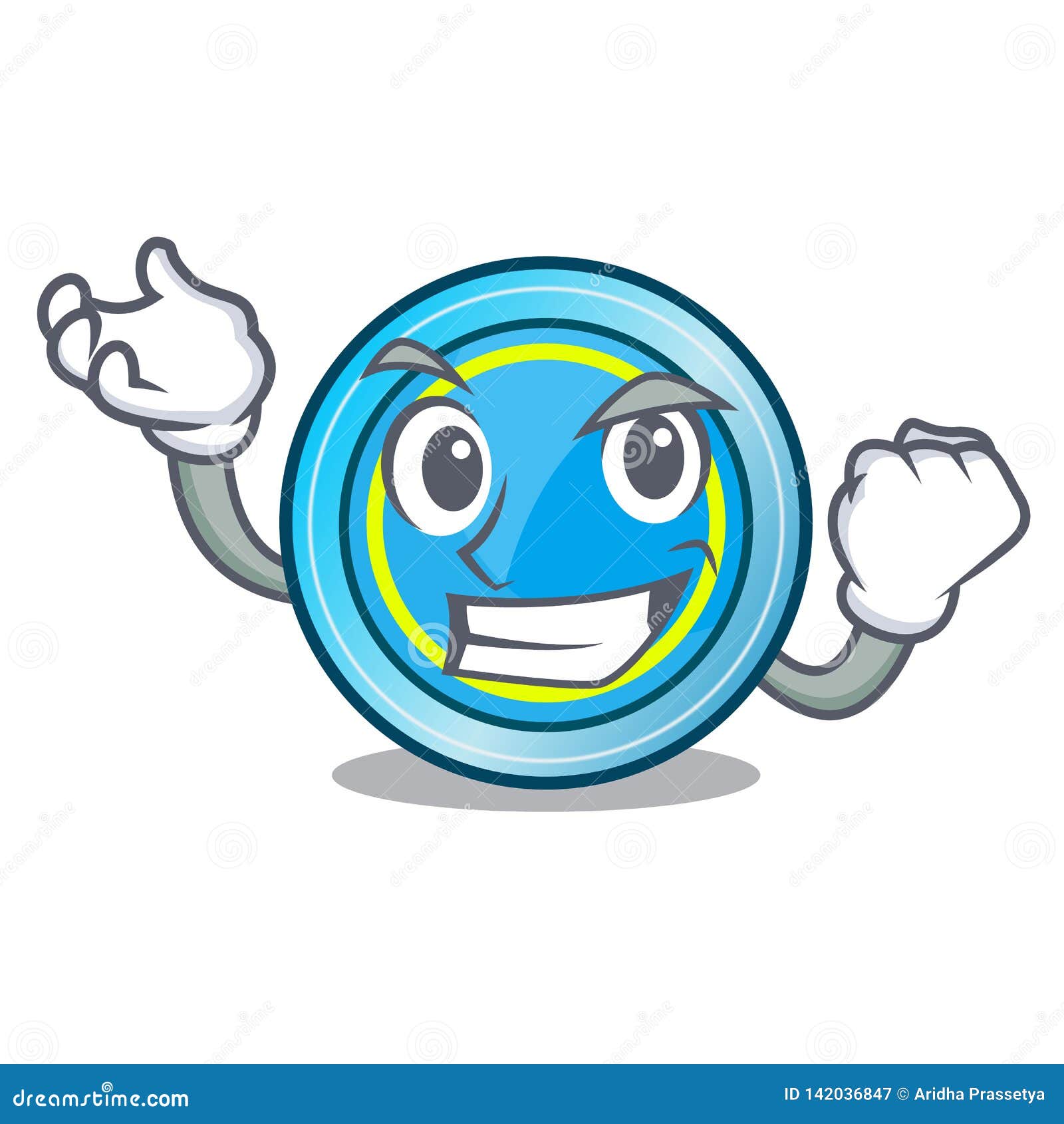 Successful Frisbee Isolated with in the Cartoon Stock Vector ...