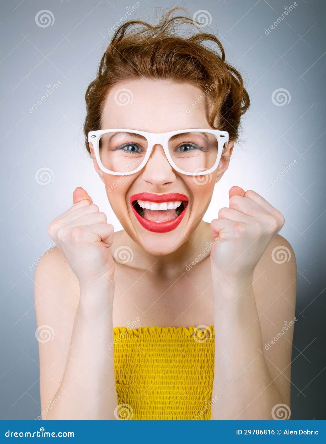 Expressive woman stock photo. Image of expression, childish - 29786816