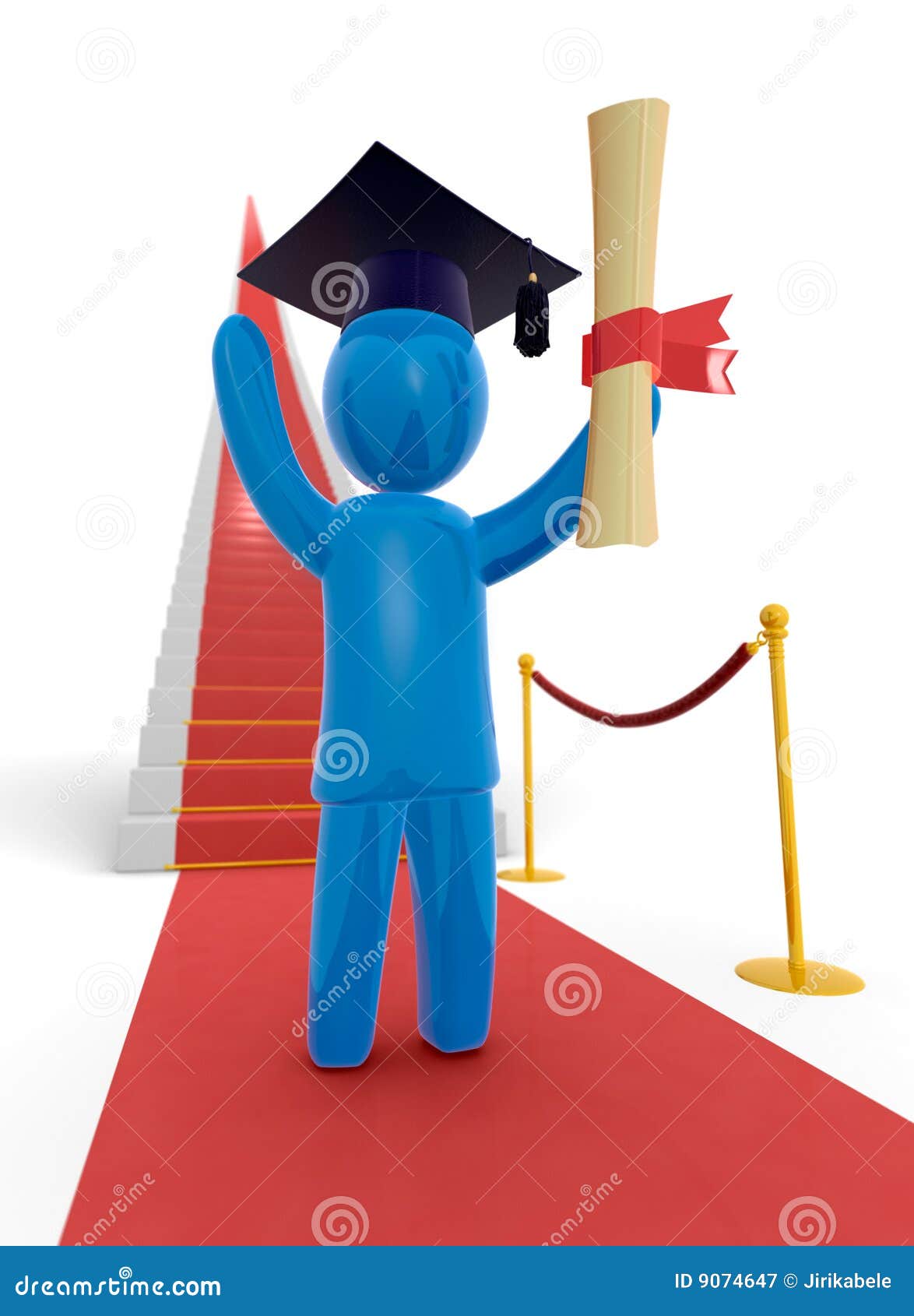 Successful future stock illustration. Illustration of bachelor - 9074647