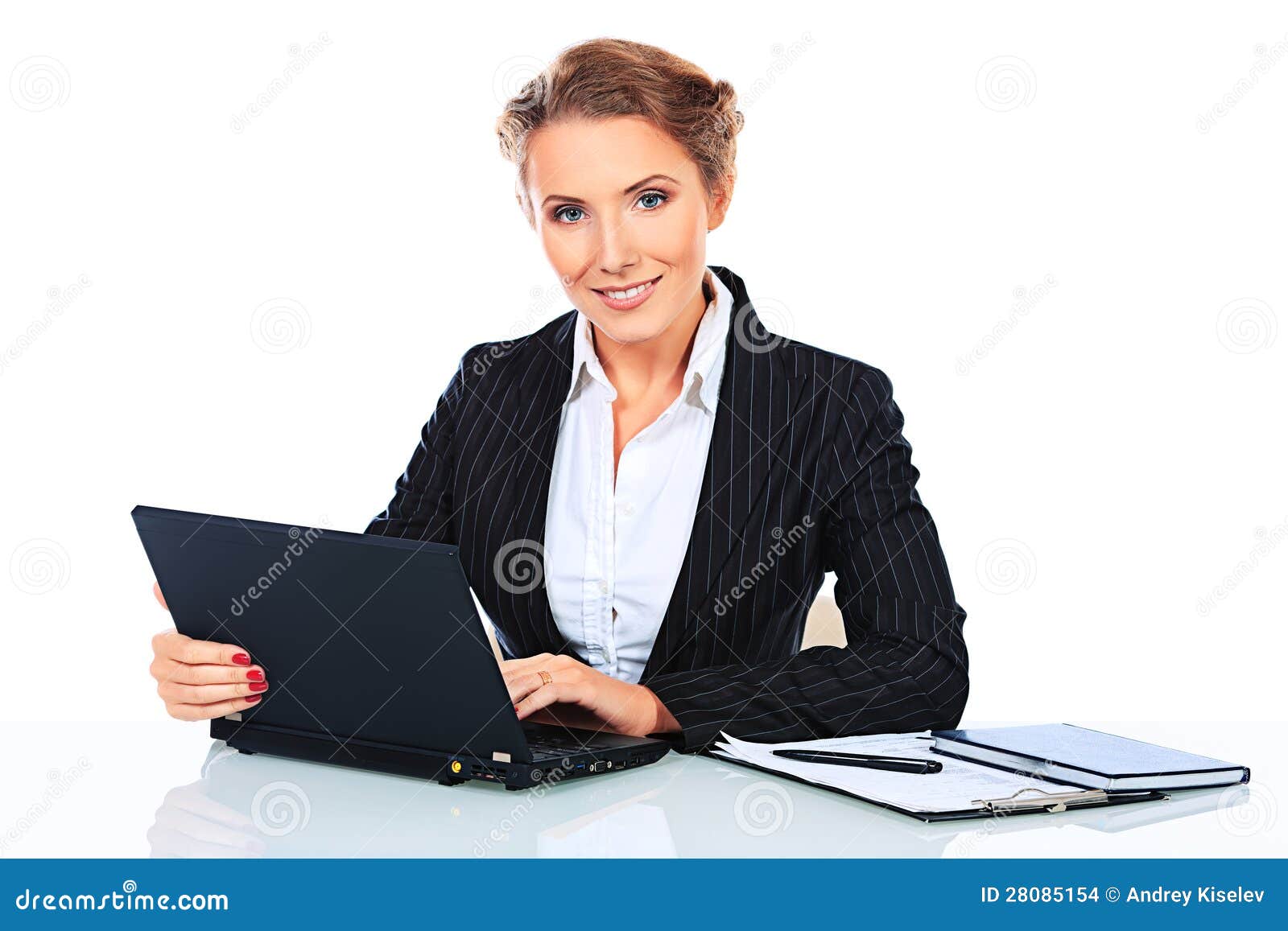 Successful girl stock photo. Image of modern, female - 28085154