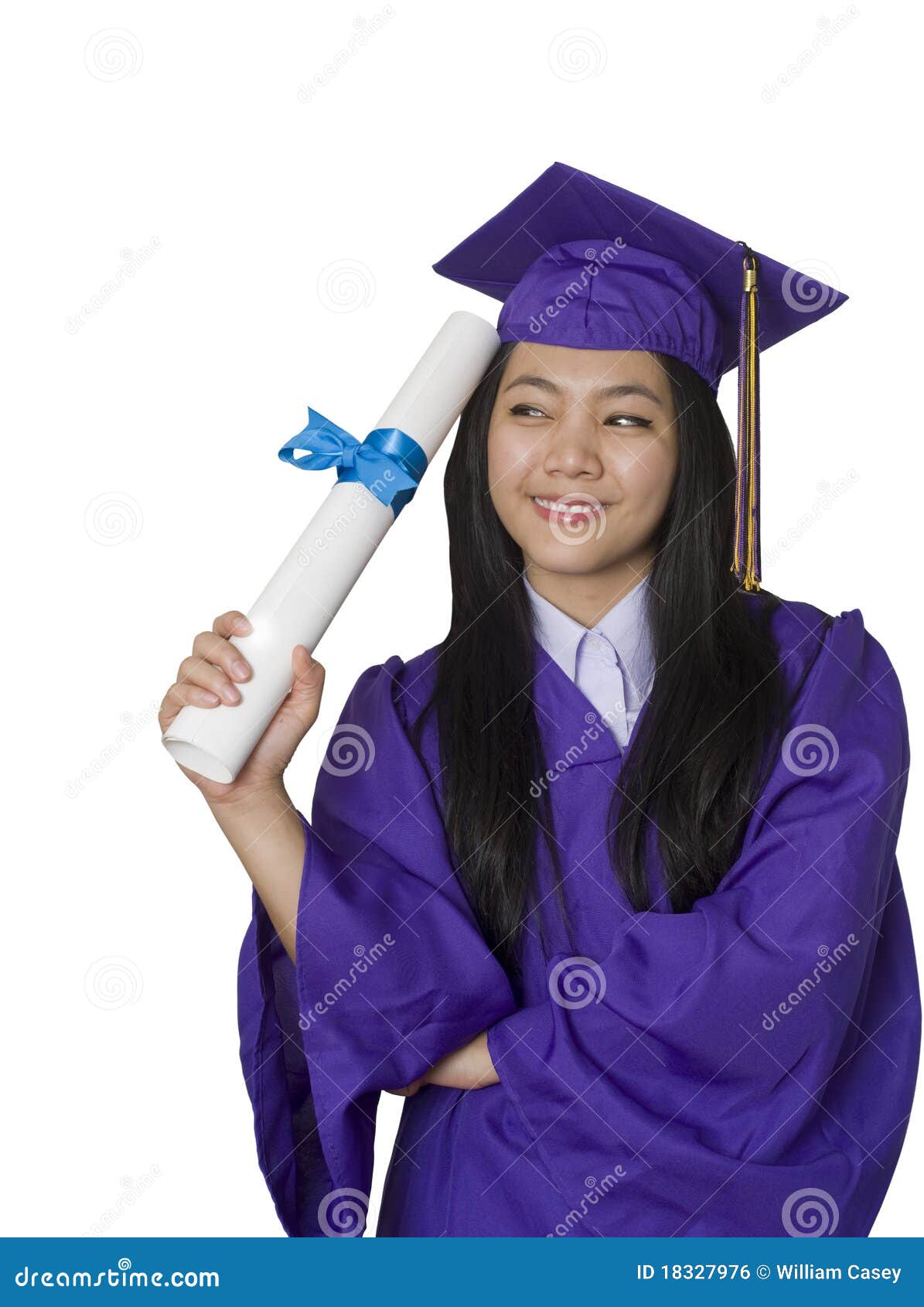 Successful Graduate Student Stock Photo - Image of girl, diploma: 18327976
