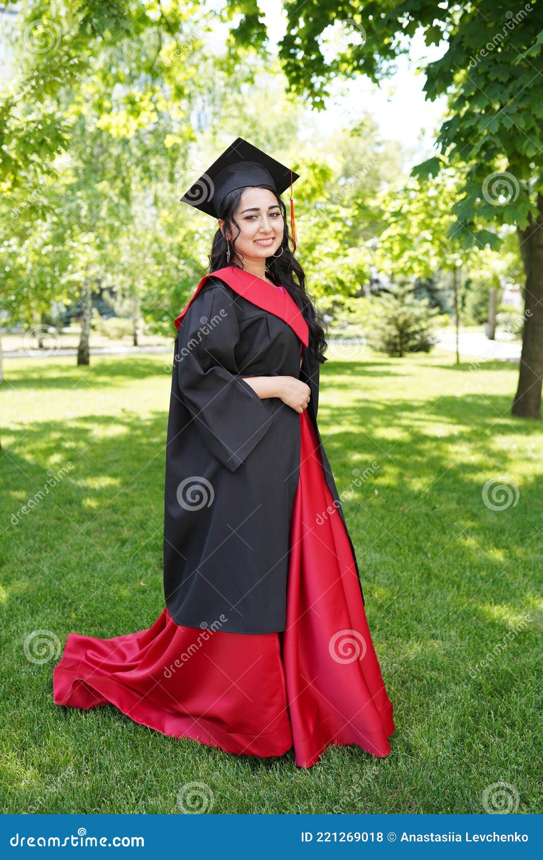 Successful Graduating Student with Nature Background Stock Photo ...