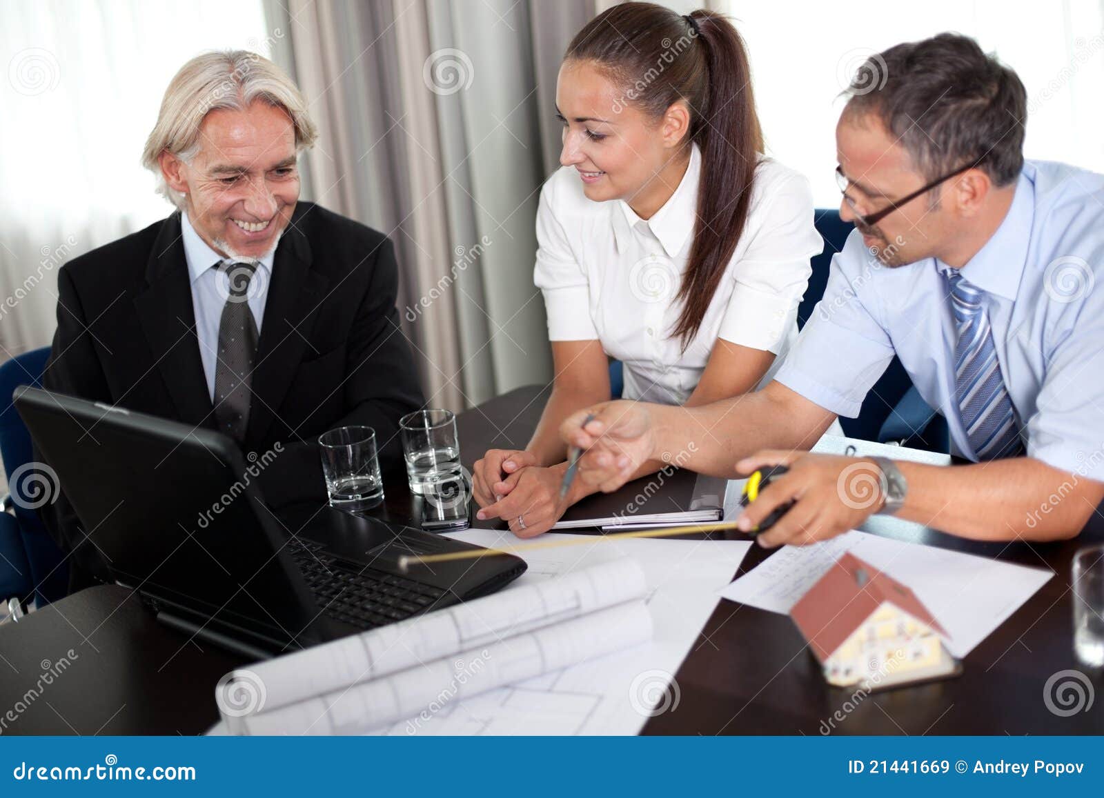 Successful Group of Happy Engineers Stock Image - Image of happy ...