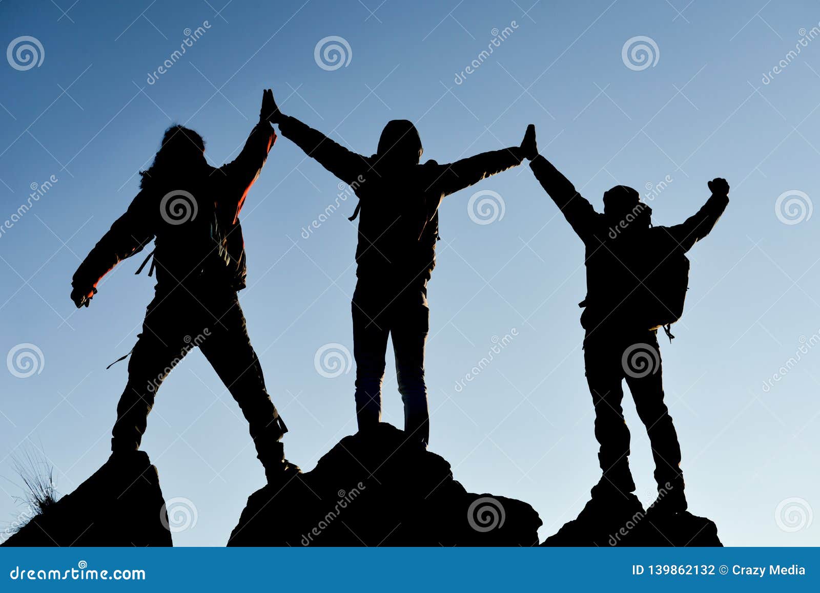 Success together stock photo. Image of high, group, outdoors - 139862132