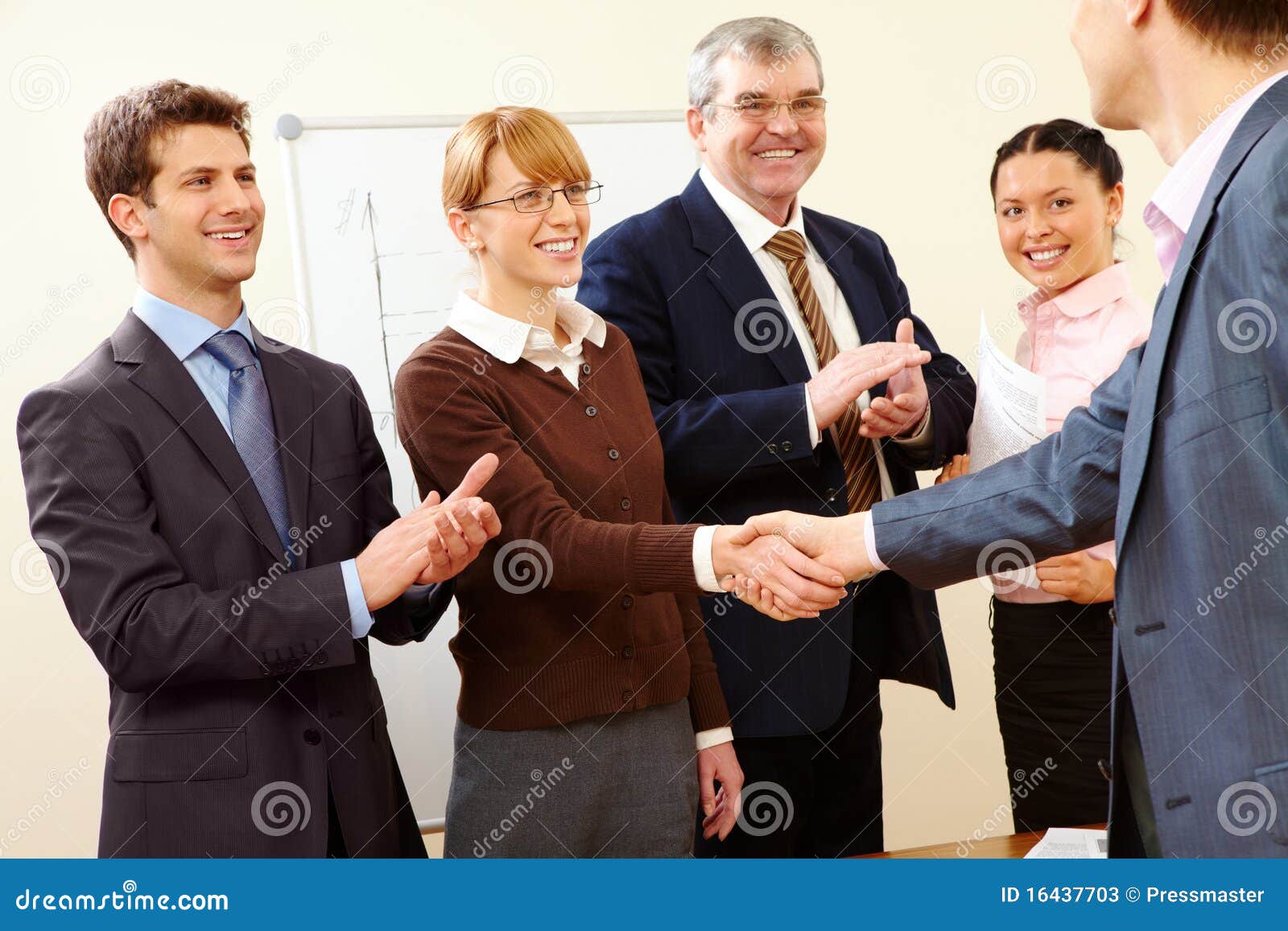 Successful handshake stock image. Image of agreement - 16437703