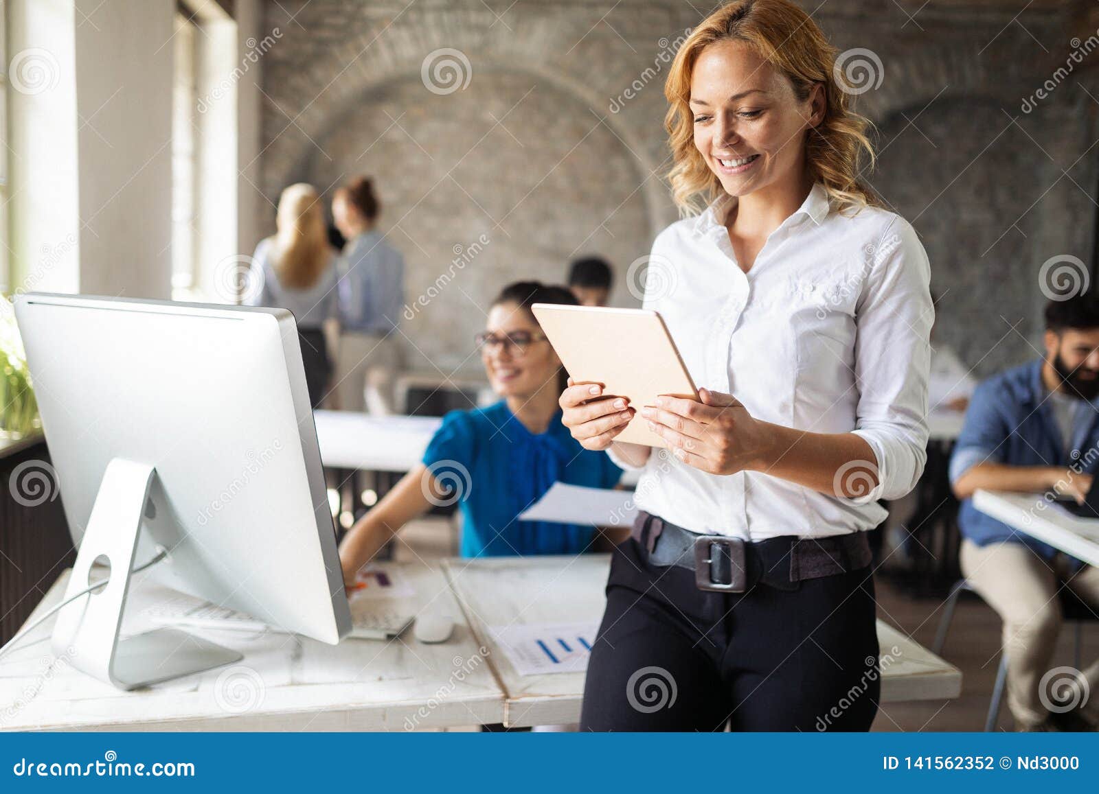 Successful Happy Group of People Learning Software Engineering and ...