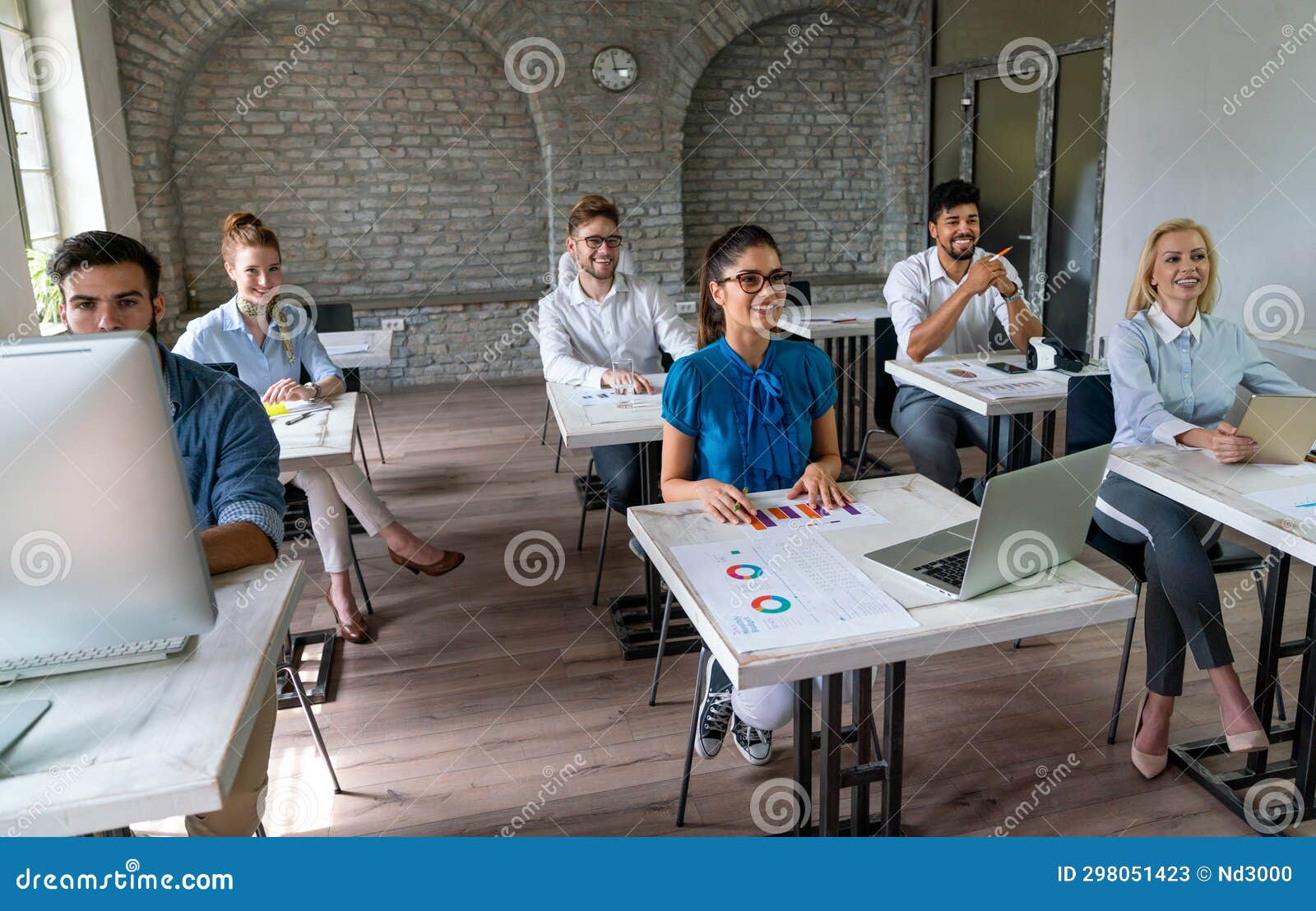 Successful Happy Group of People Learning Software Engineering and ...