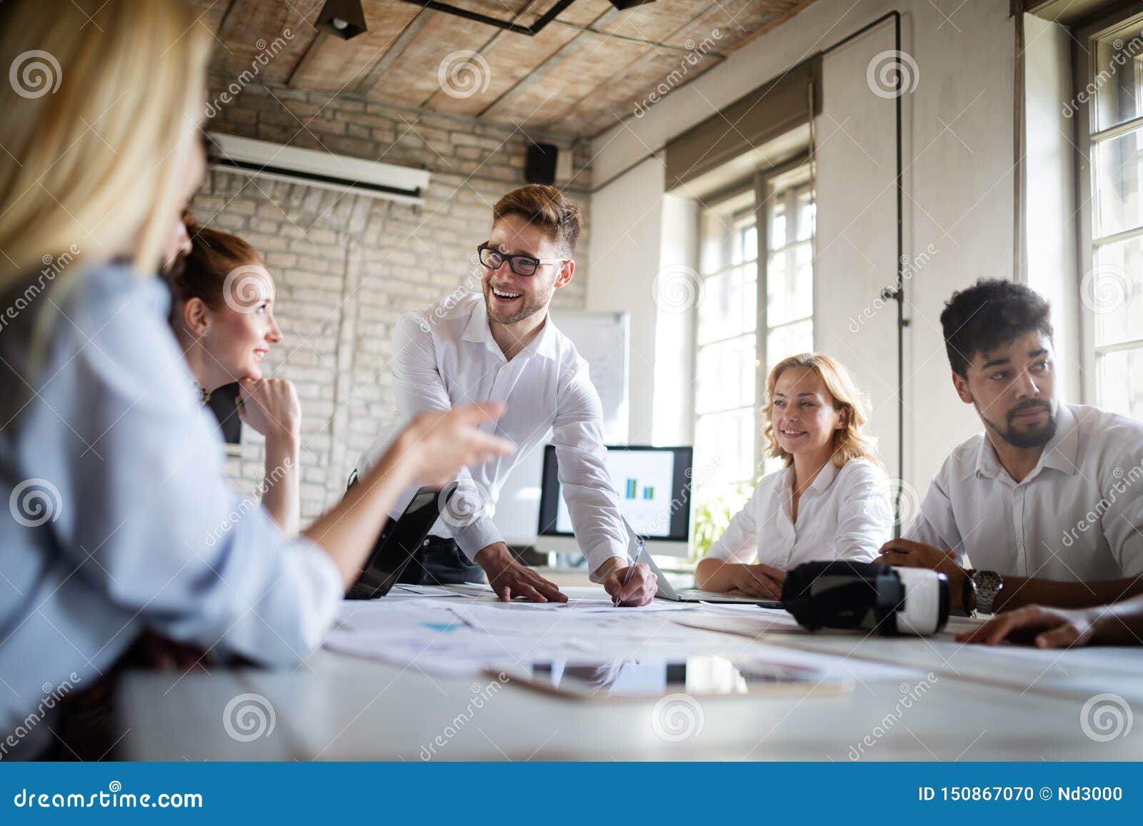 Successful Happy Group of People Learning Software Engineering and ...