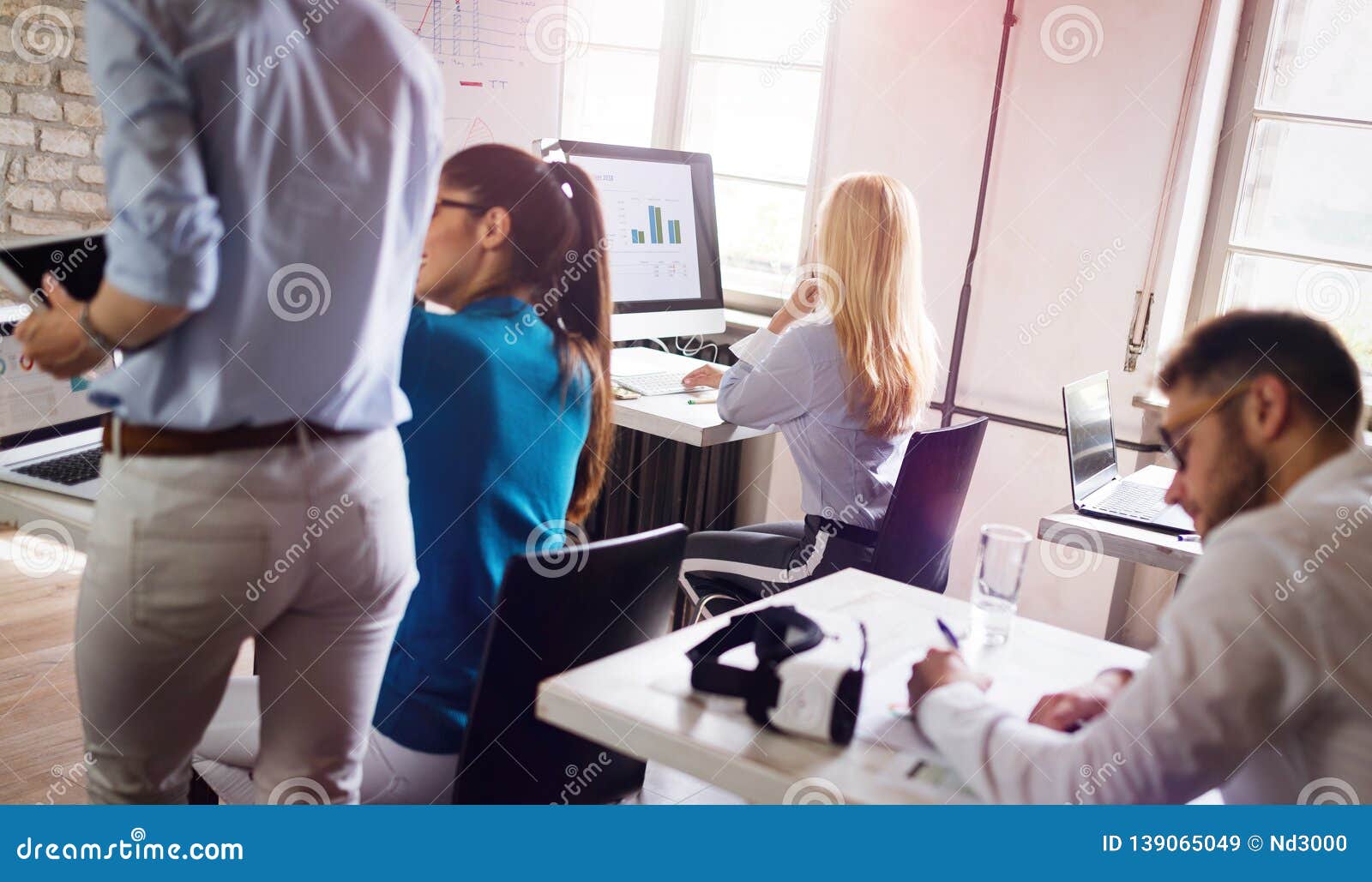 Successful Happy Group of People Learning Software Engineering and ...