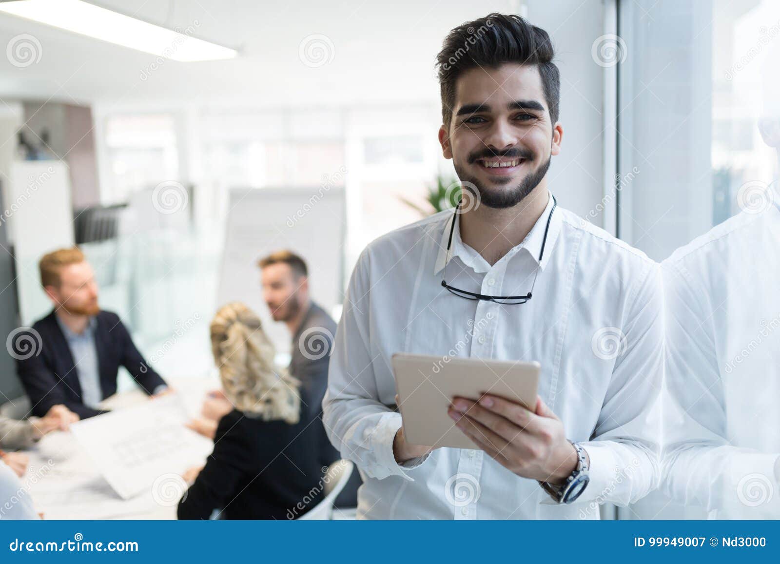 Successful Happy Worker in Information Technology Industry Stock Image ...