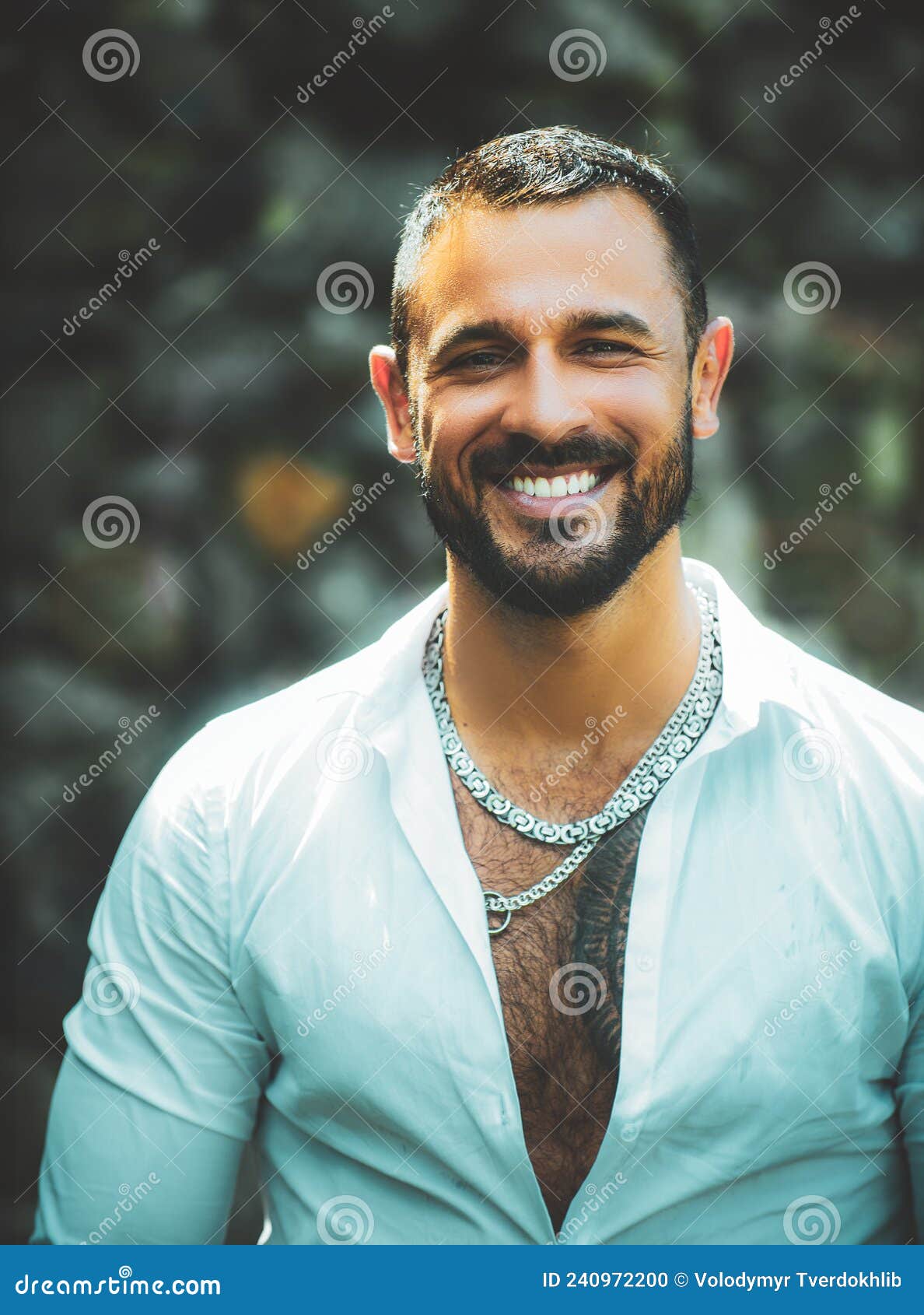 Successful Hispanic Man. Happy Guy Smiling Outside. Stock Photo - Image ...
