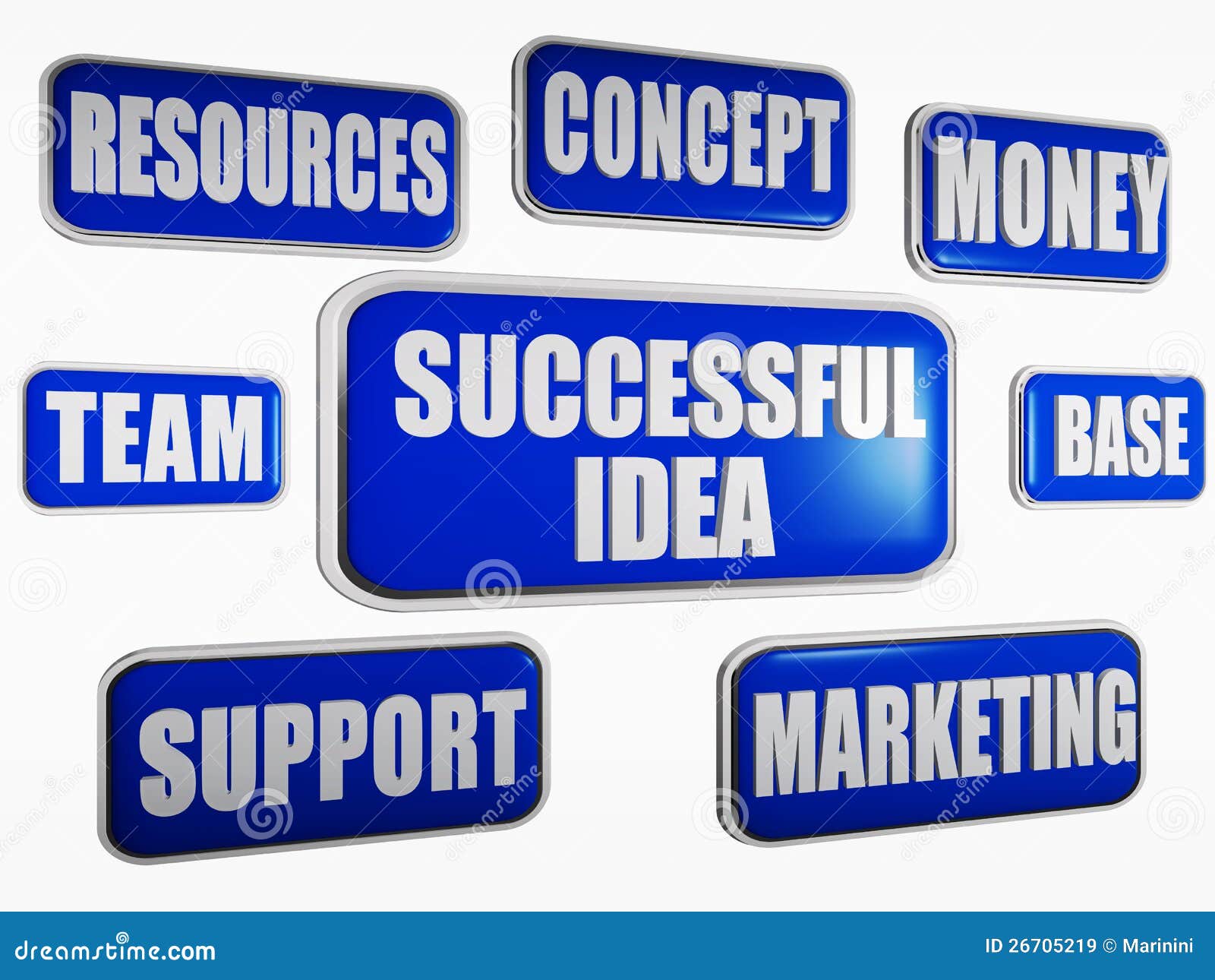 Successful Idea - Blue Business Concept Stock Illustration ... Successful Idea - Blue Business Concept Stock Illustration ...