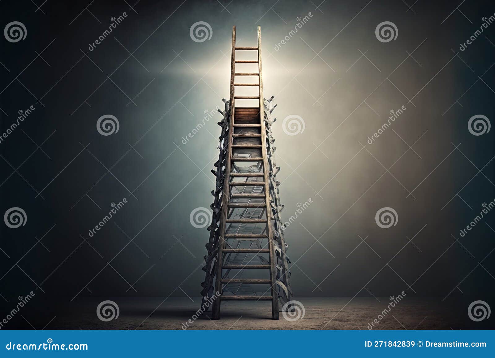 Successful Innovative Idea, Ladder Stock Illustration - Illustration of ...