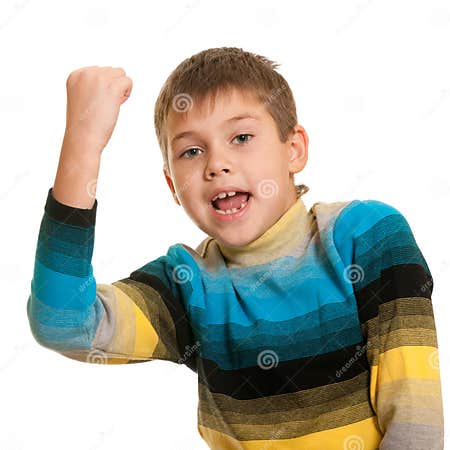 Successful kid stock image. Image of happiness, indoor - 17421895