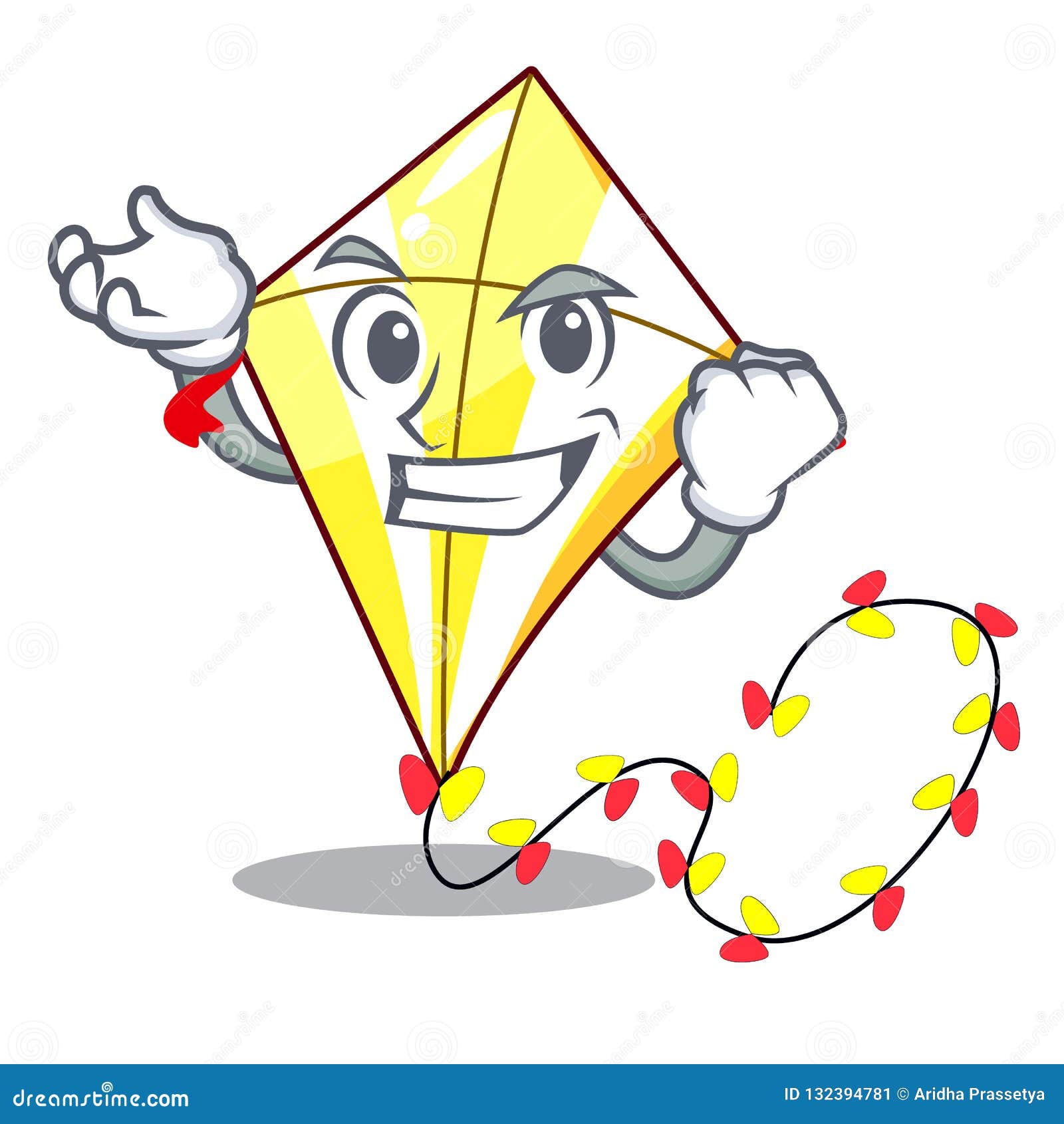 Successful Kite Small the Cartoon on Table Stock Vector - Illustration ...