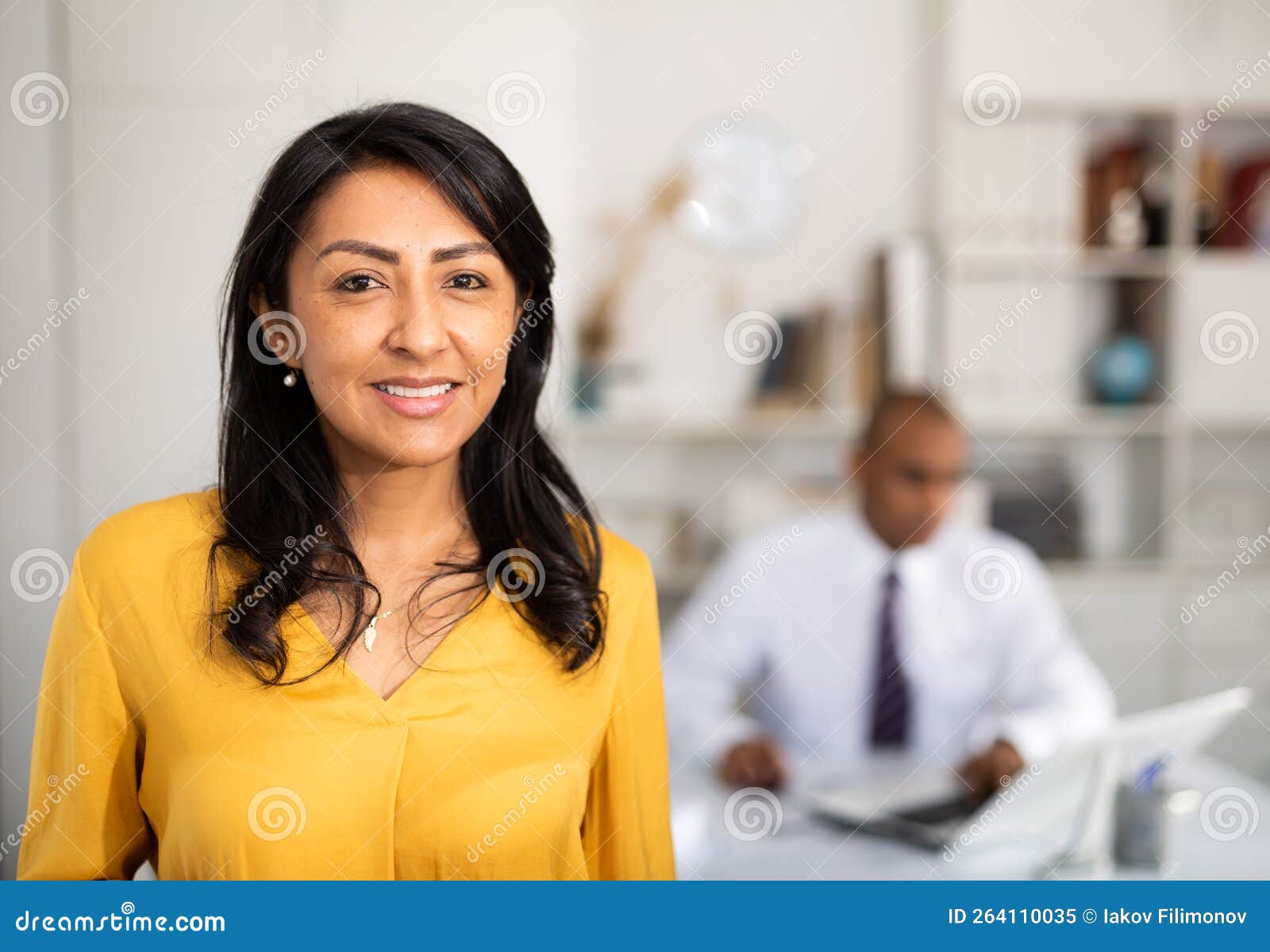 Successful Latin American Business Woman Standing in Office Stock Image ... Successful Latin American Business Woman Standing in Office Stock Image ...