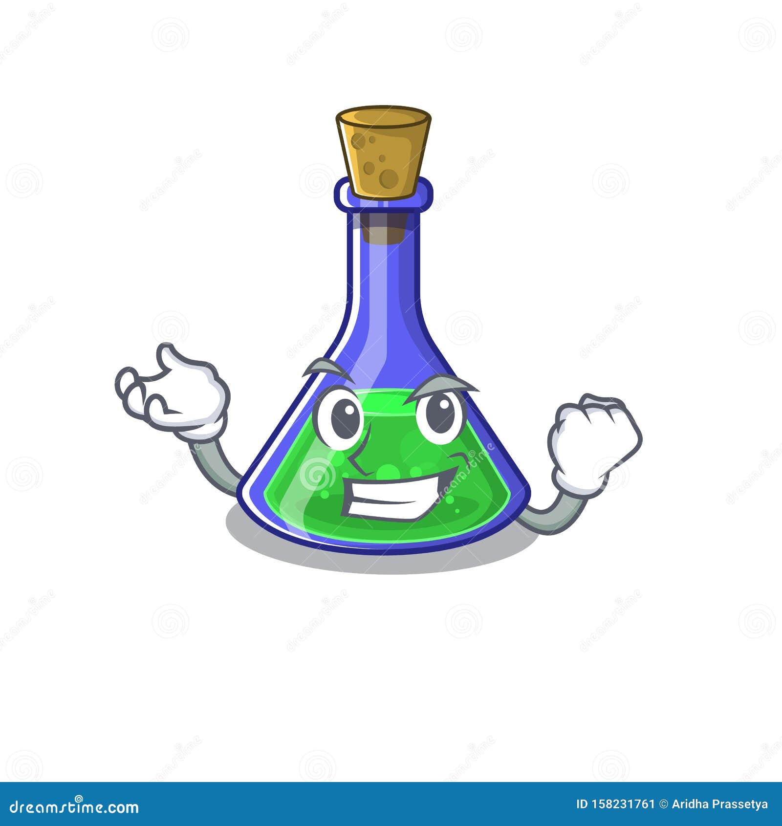 Successful Magic Potion Isolated in the Cartoon Stock Vector ...