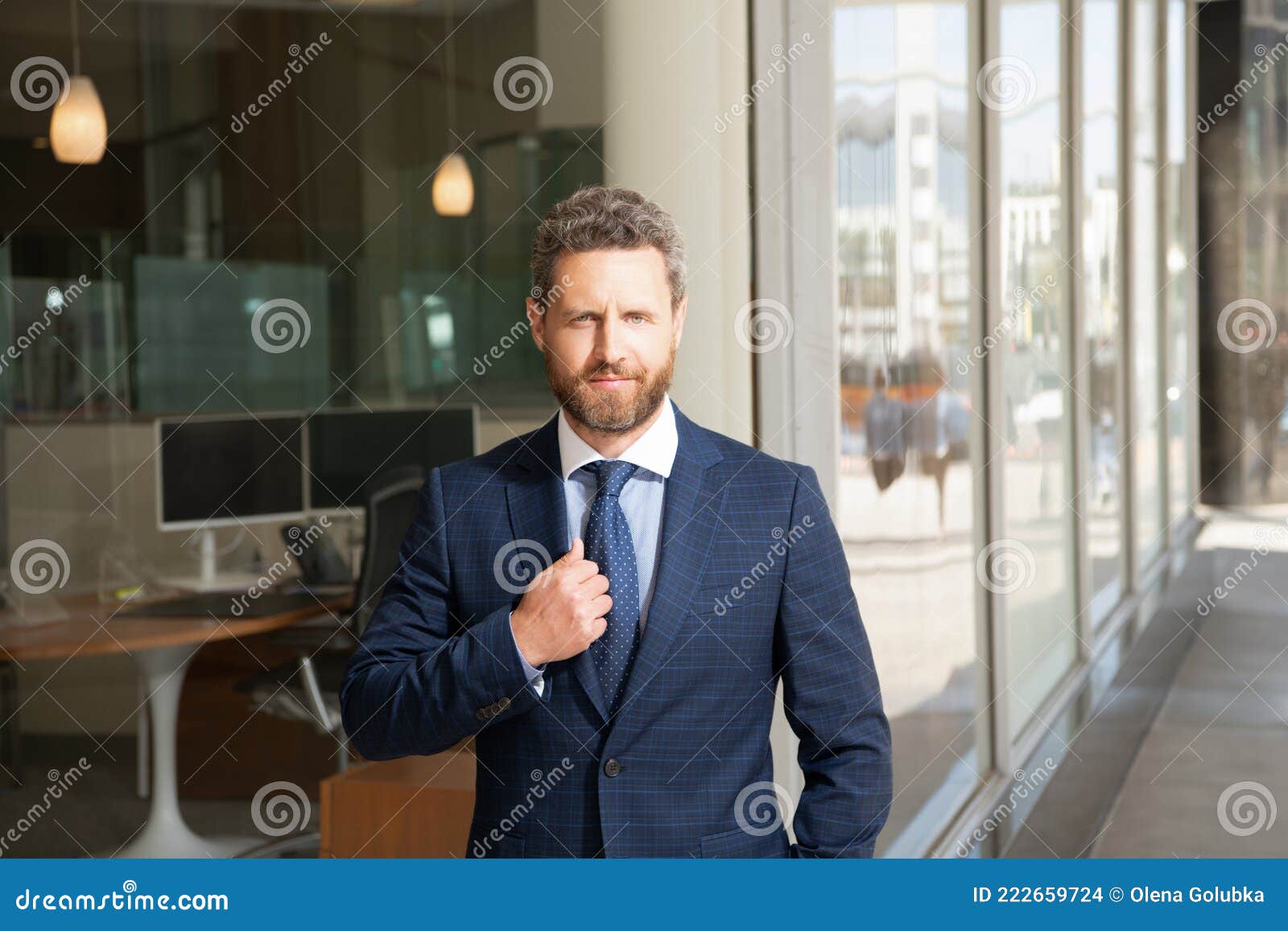 Successful Man In Businesslike Suit Entrepreneur Male Formal Fashion