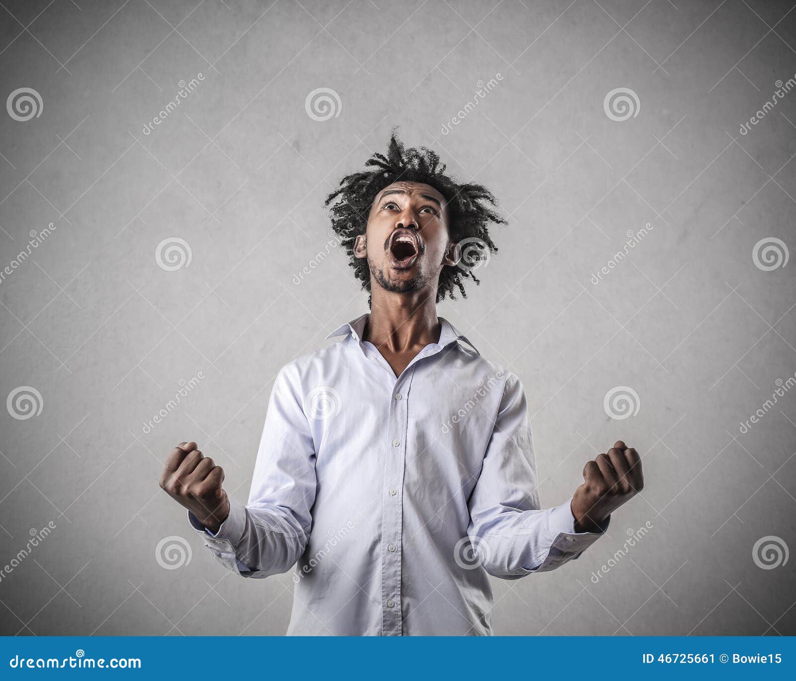 Successful man stock image. Image of wall, shout, power - 46725661