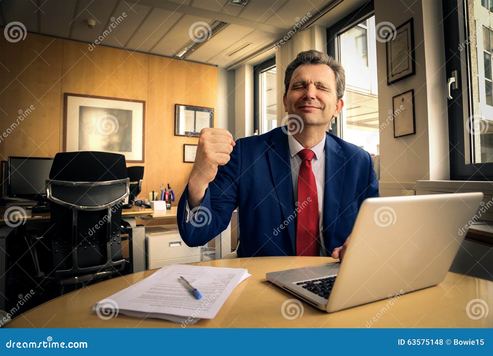 Successful man stock photo. Image of opportunities, fist - 63575148