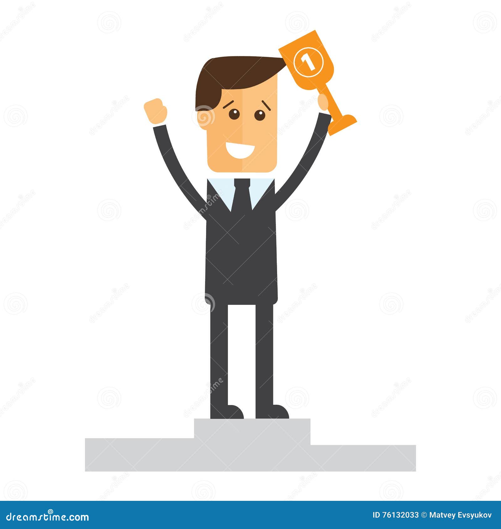 Successful Manager or Businessman Stock Illustration - Illustration of ...