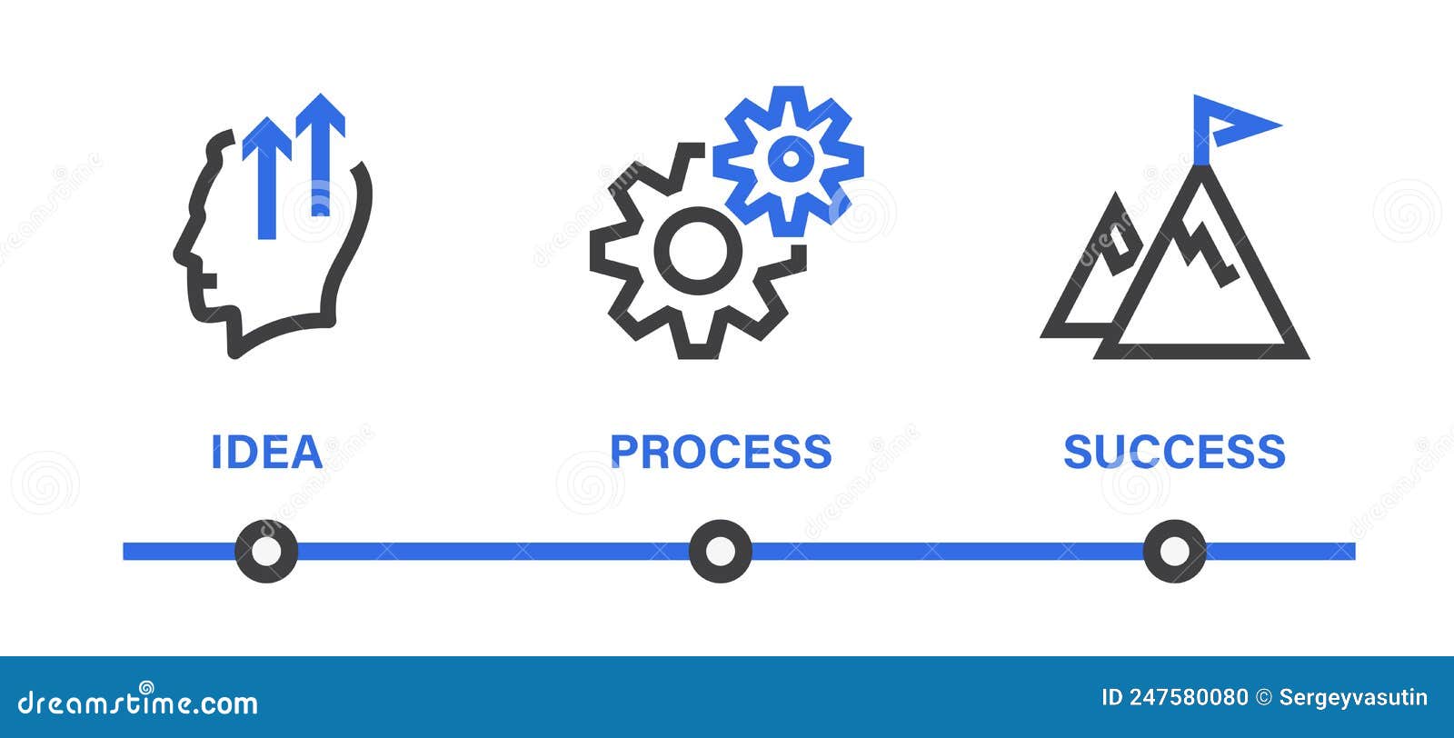 Successful Marketing Strategy Vector Design. Infographic Illustration ...
