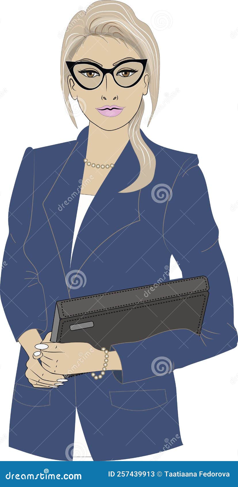 Portrait of a Successful, Mature Business Woman in Glasses with a ... Portrait of a Successful, Mature Business Woman in Glasses with a ...