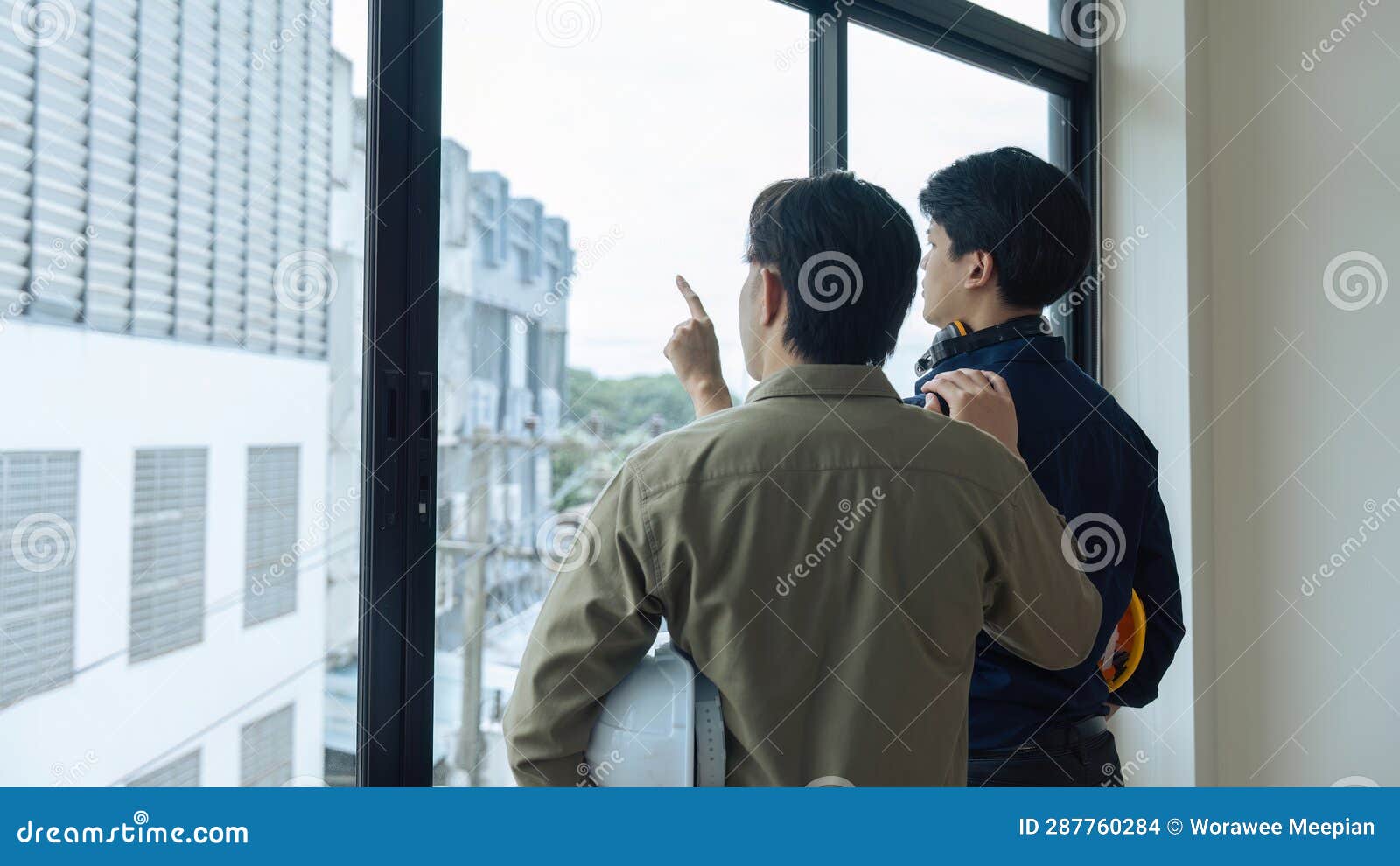 Successful Mature Civil Engineer and Architect at the Construction Site ...