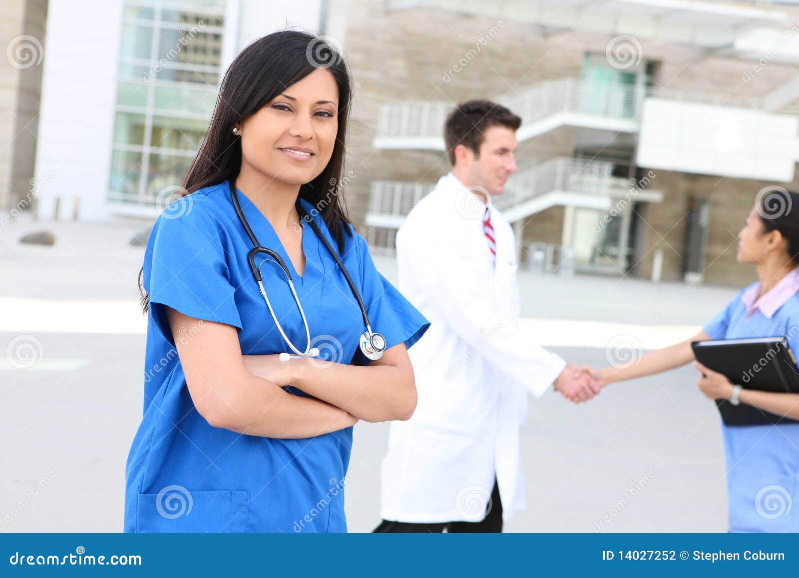 Successful Medical Team stock photo. Image of hair, care - 14027252
