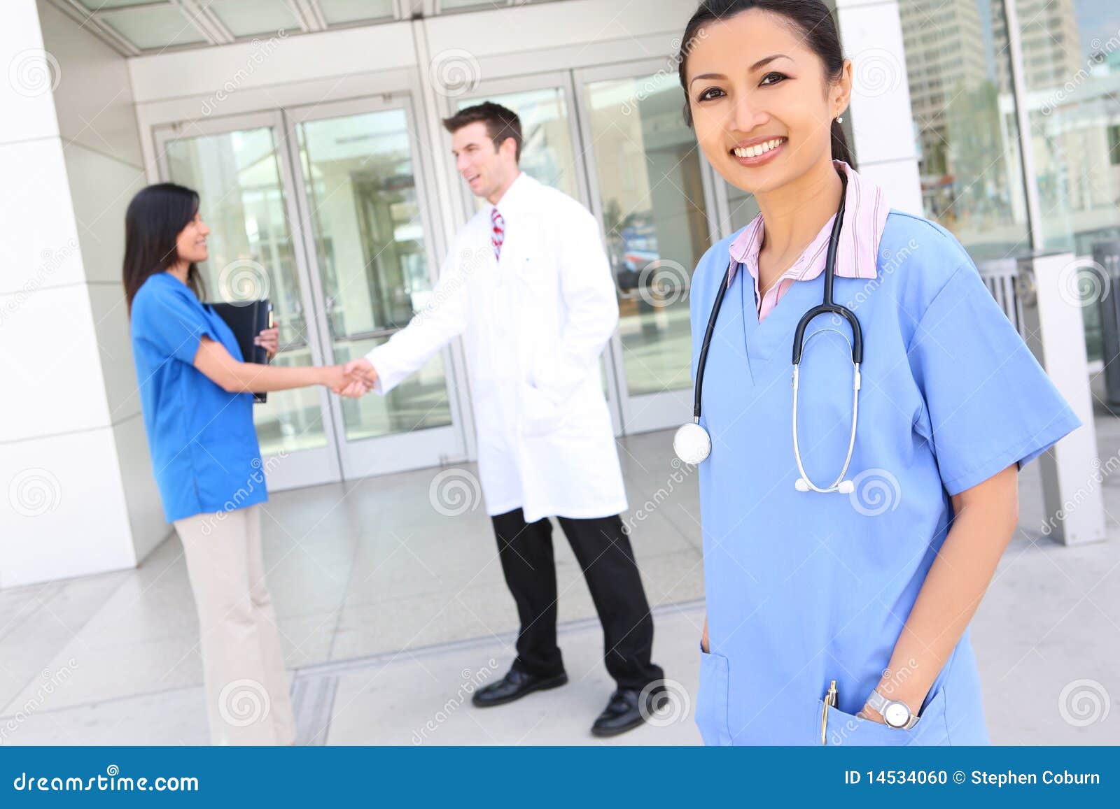 Successful Medical Team stock photo. Image of girl, hospital - 14534060