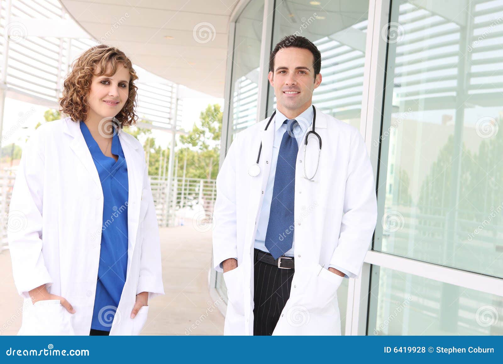 Successful Medical Team stock photo. Image of pretty, happy - 6419928