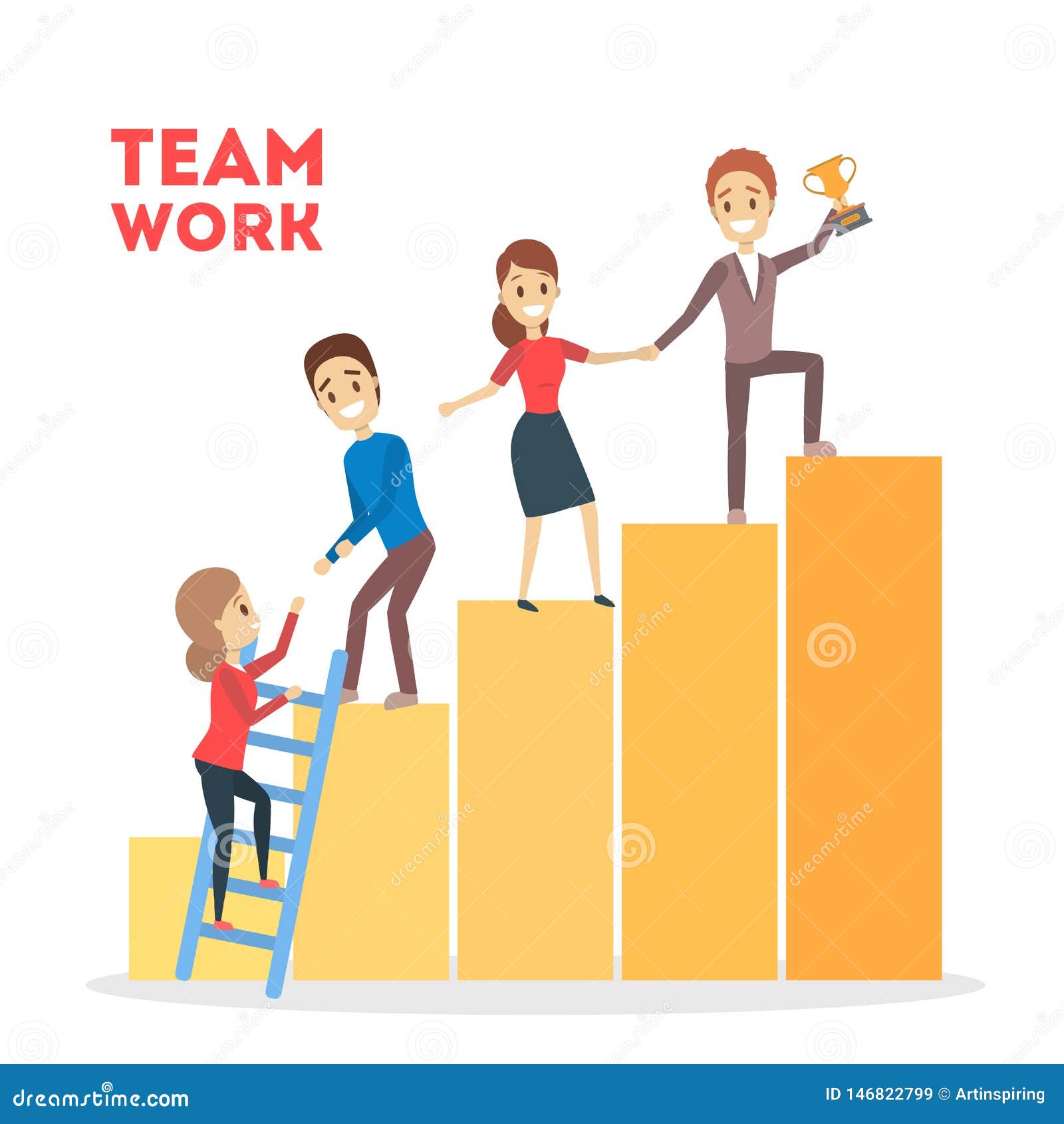 Successful Mission and Teamwork Web Banner Concept Stock Vector ... Successful Mission and Teamwork Web Banner Concept Stock Vector ...