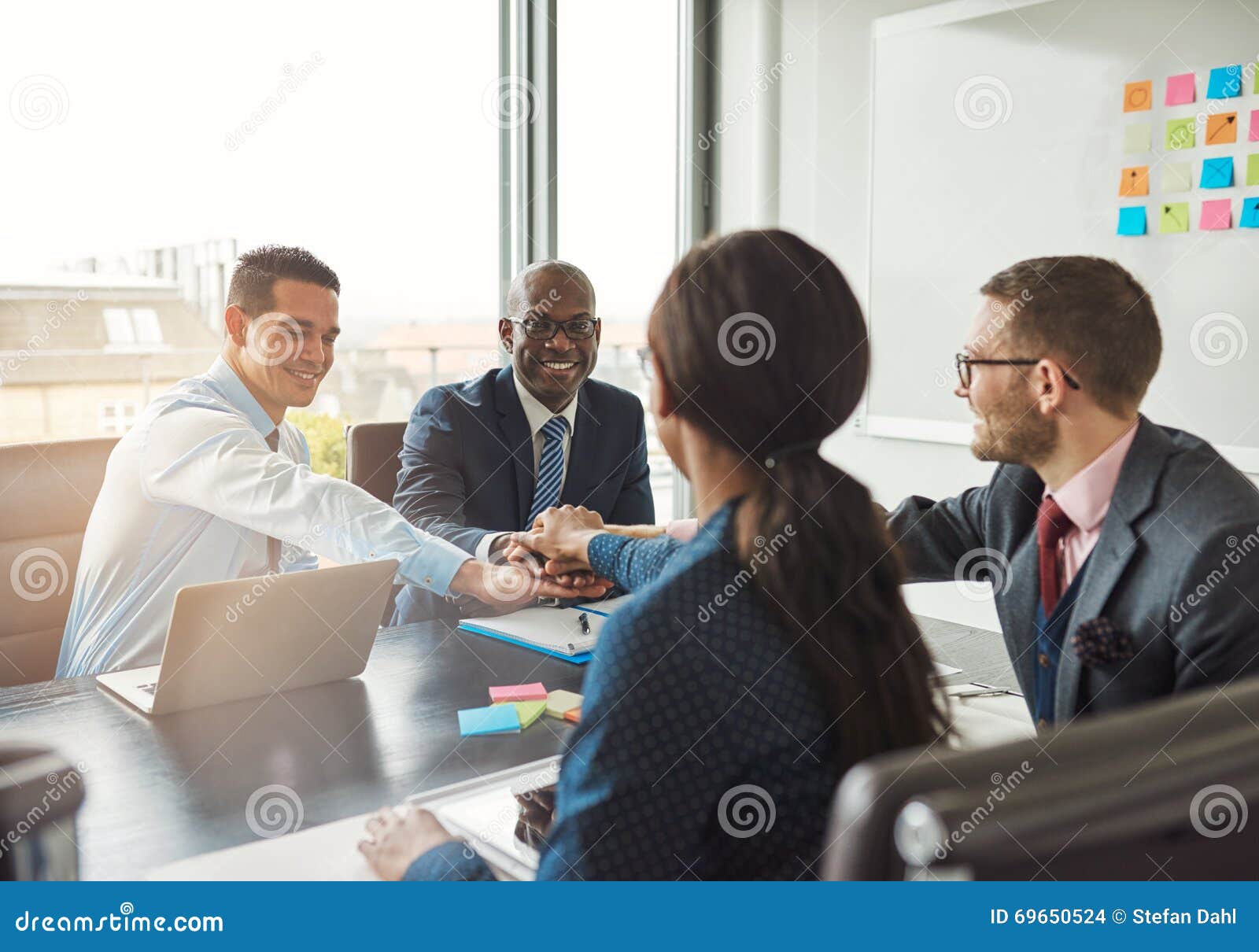 Successful Multiracial Business Team Stock Photo - Image of affirmation ...