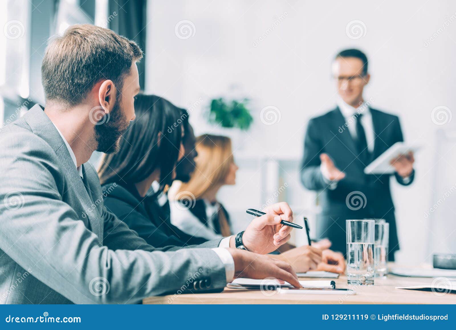 Successful Multiracial Businesspeople Having Conversation Stock Image ... Successful Multiracial Businesspeople Having Conversation Stock Image ...