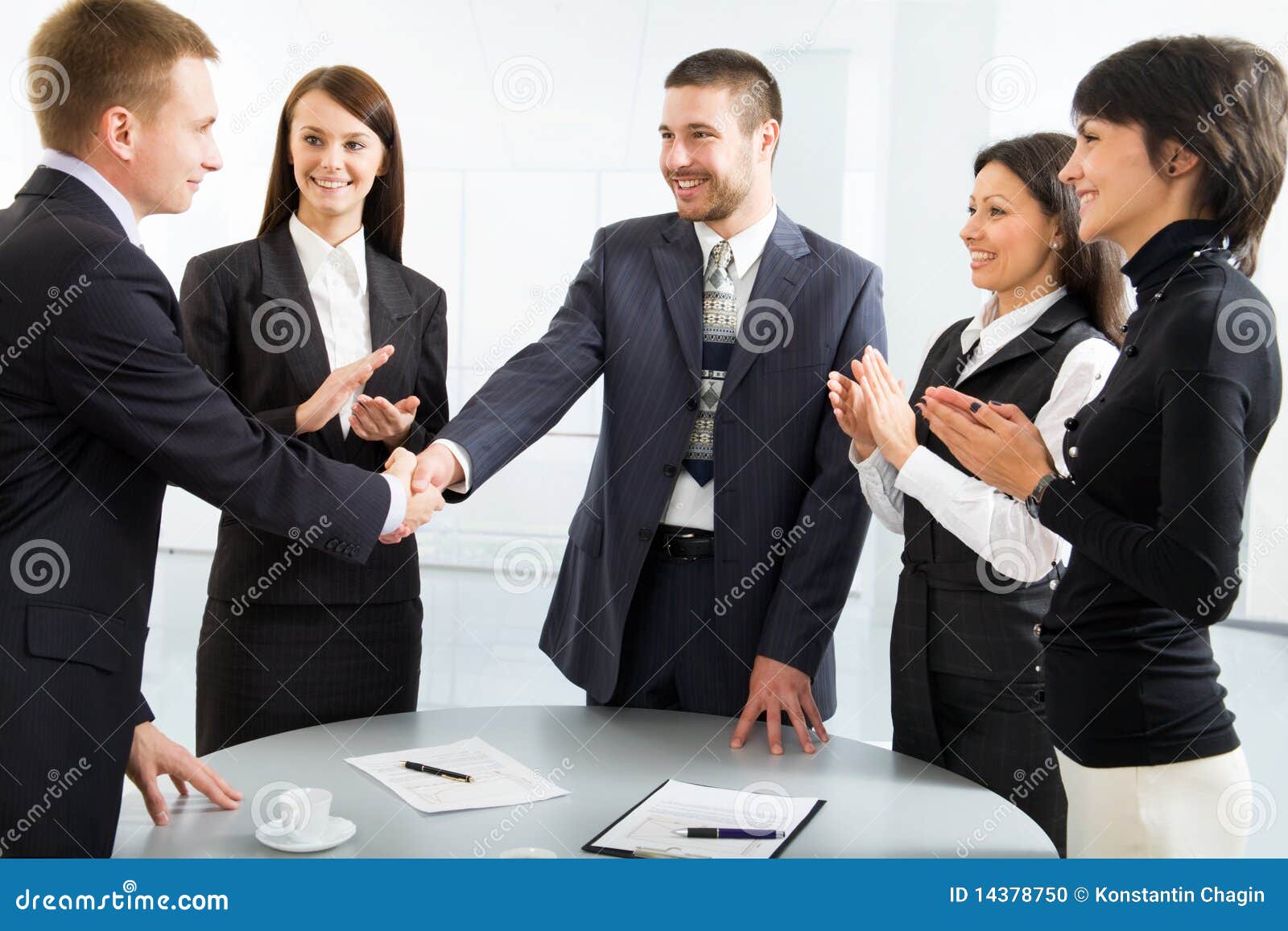 Successful negotiations stock photo. Image of cooperation - 14378750