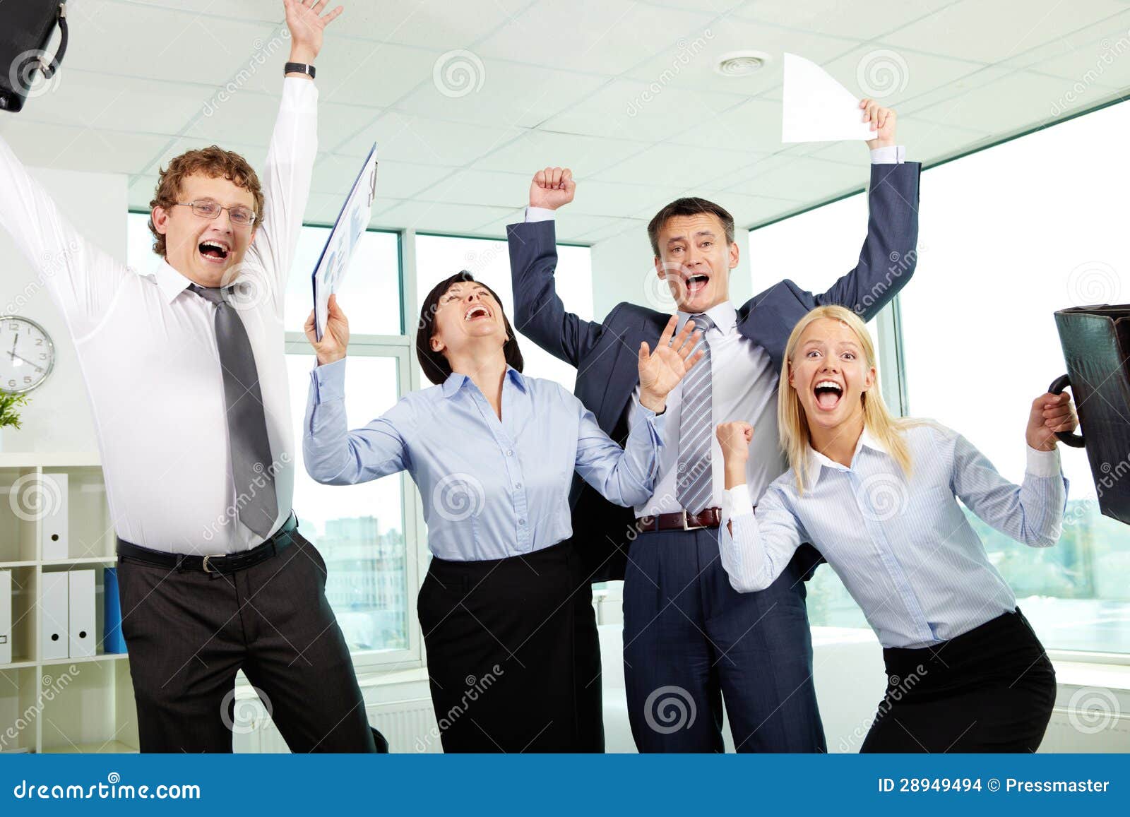 Successful partners stock photo. Image of corporate, excited - 28949494