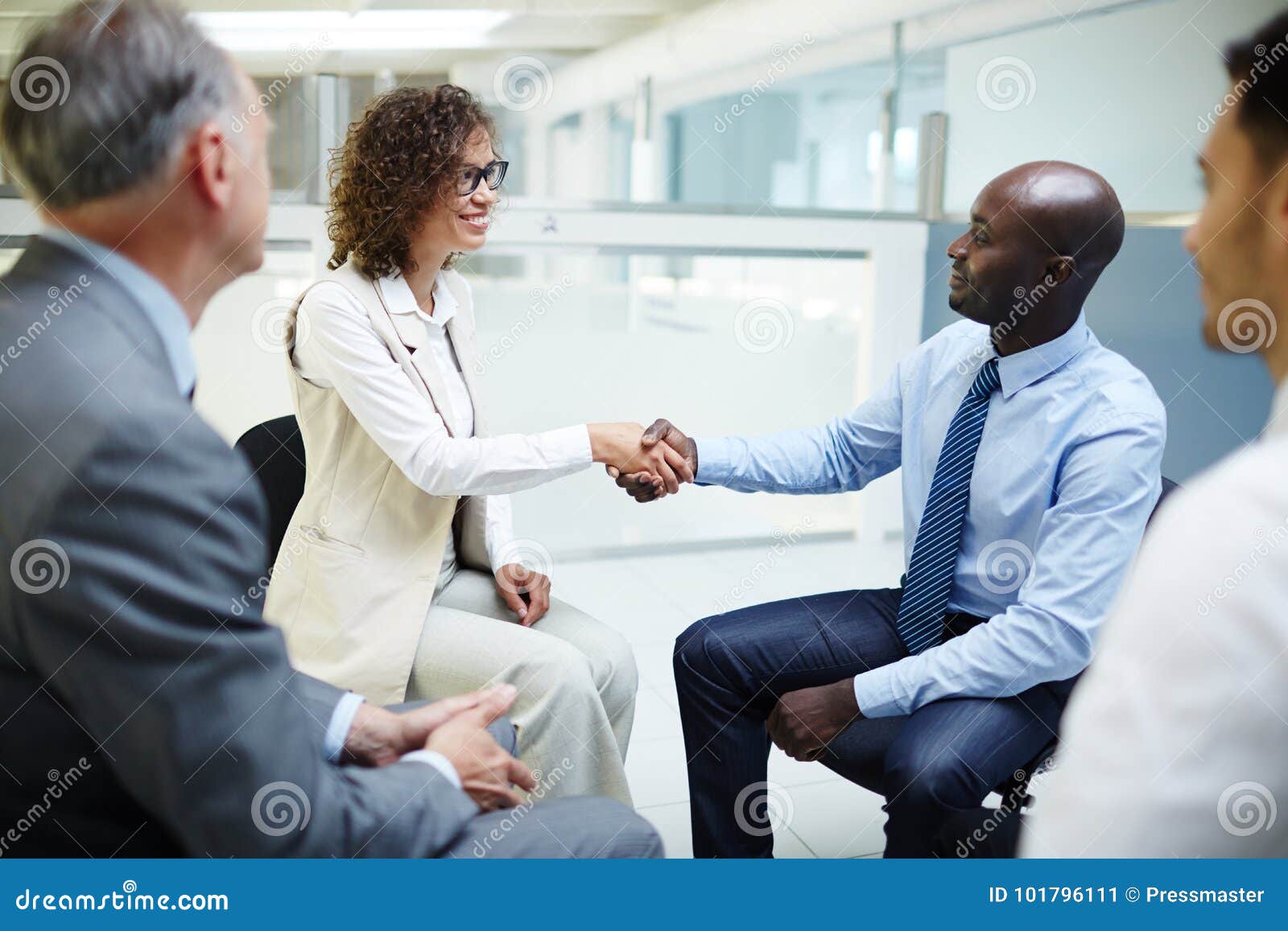 Successful partnership stock image. Image of adult, intercultural ...
