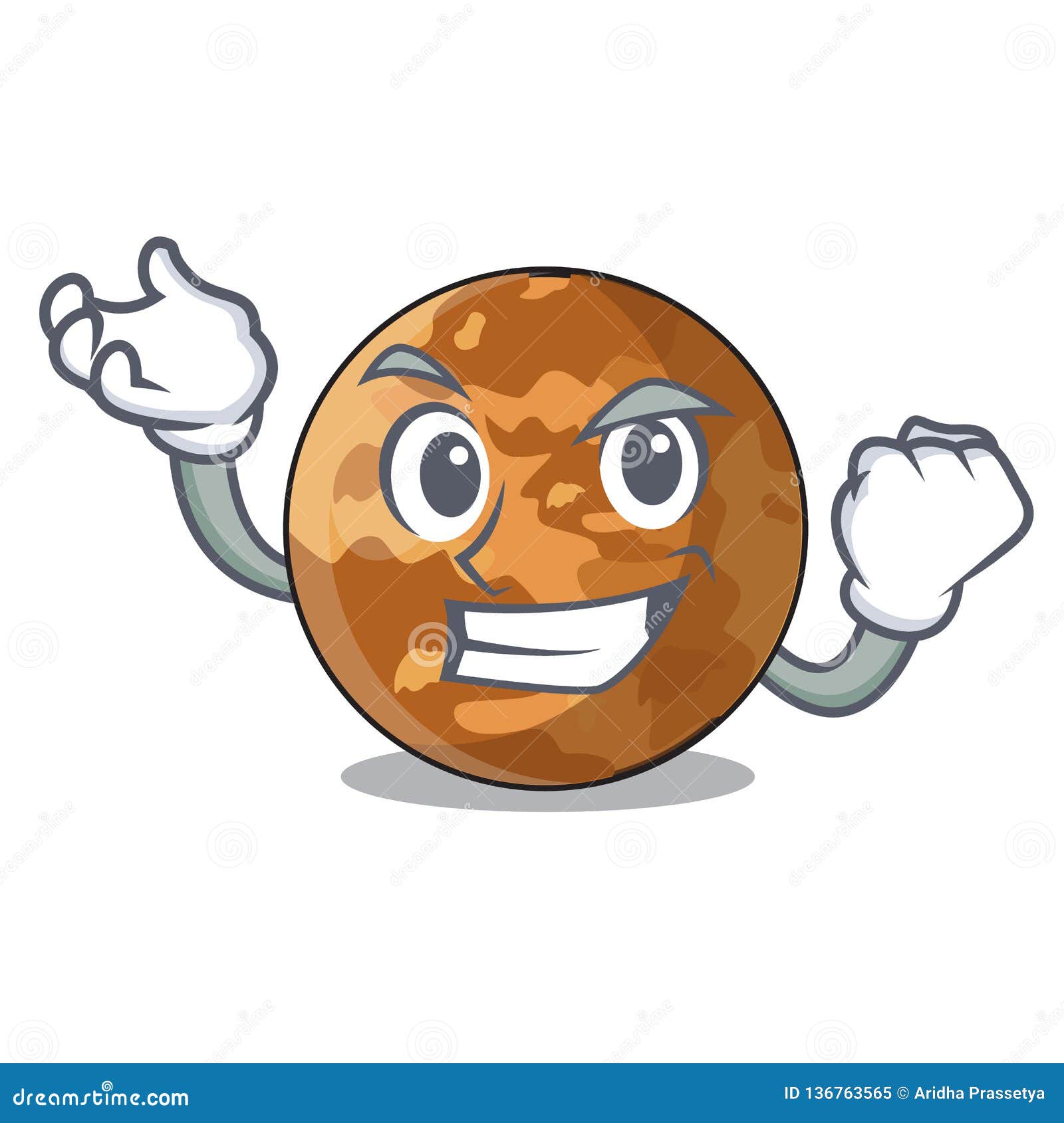 Successful Picture of a Cartoon Mercury Planet Stock Vector ...