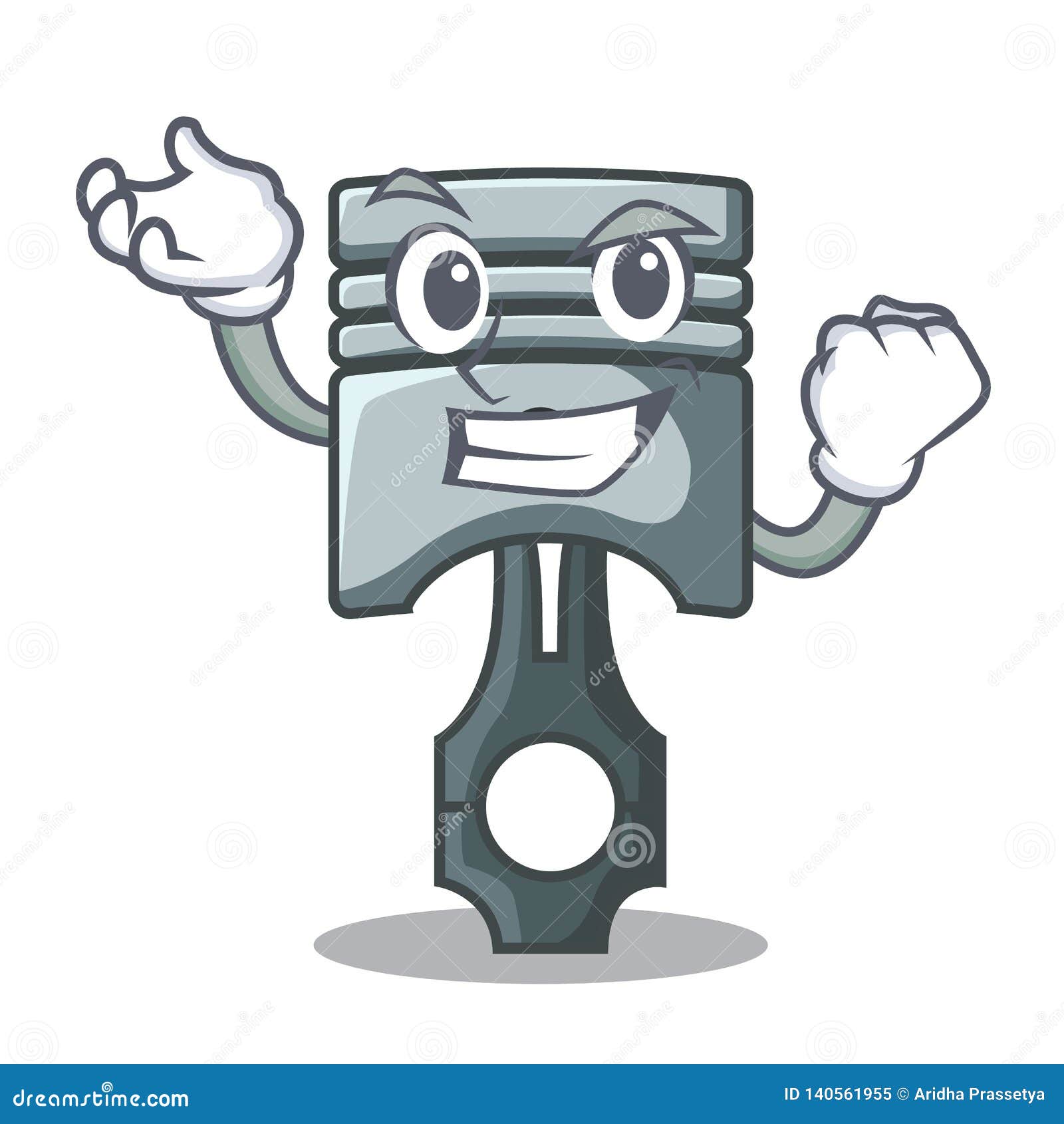 Successful Piston Character in a the Box Stock Vector - Illustration of ...