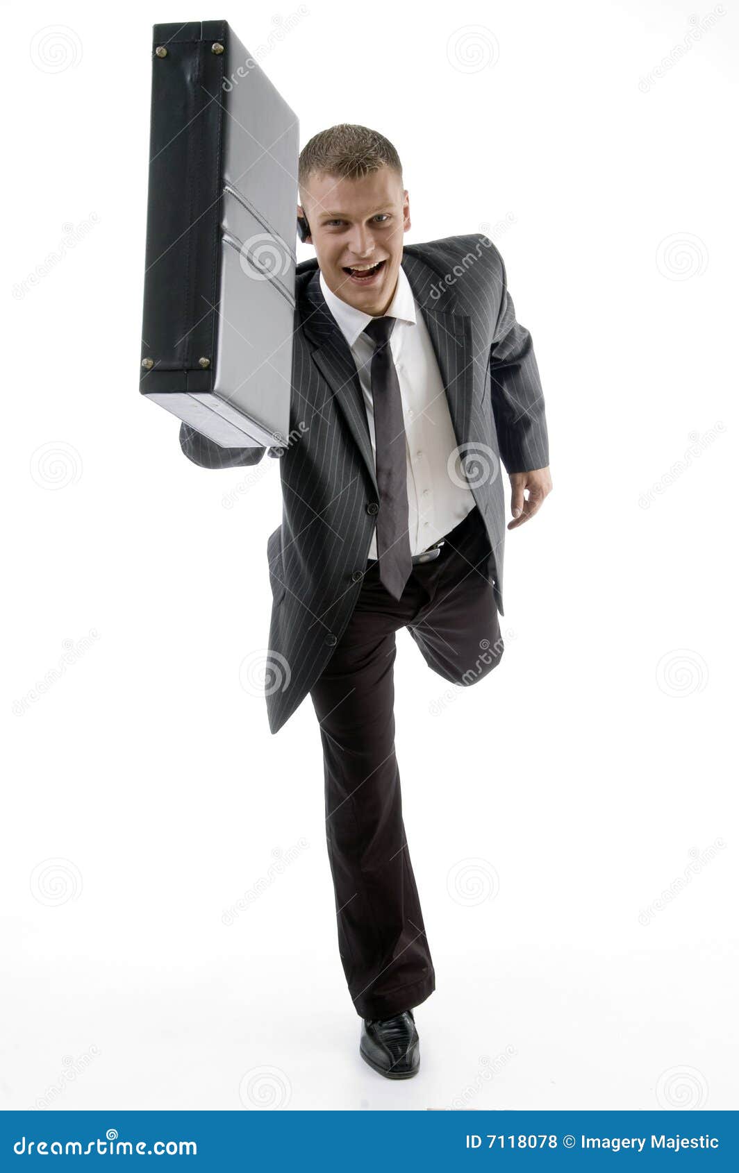 Successful Professional Man Running Stock Photo - Image of isolated ...