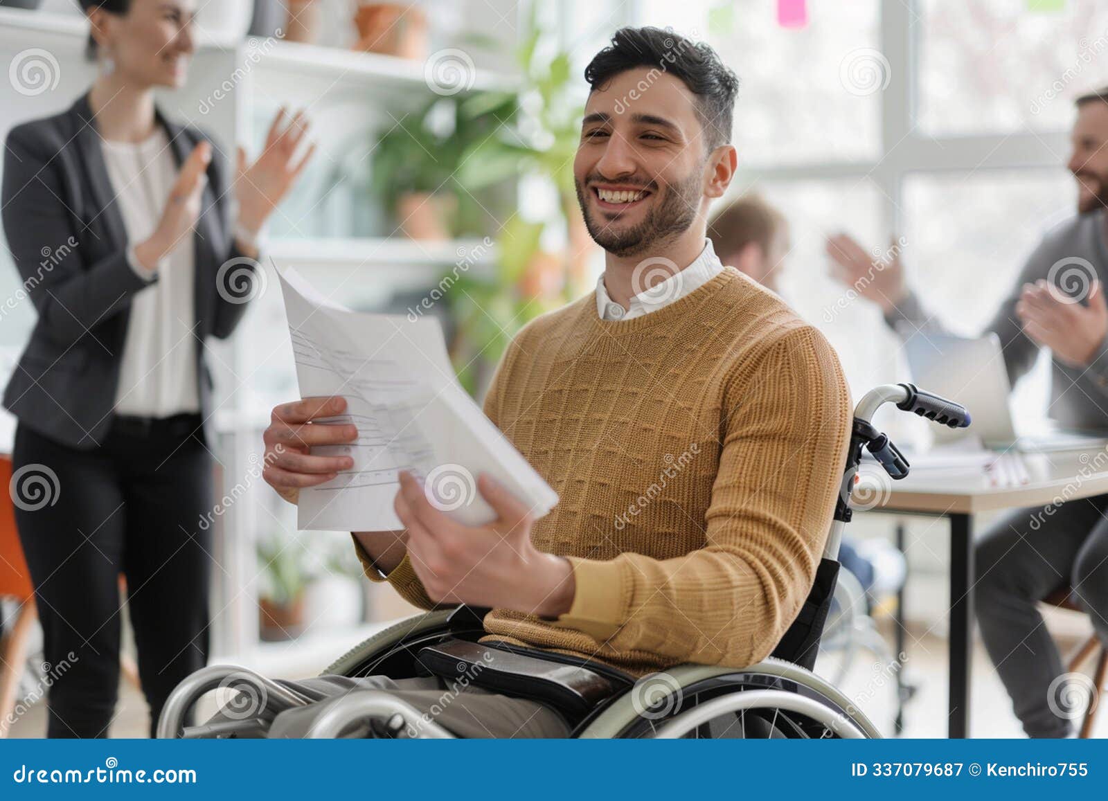 Successful Project Completion Brings Joy and Celebration for Man in ...