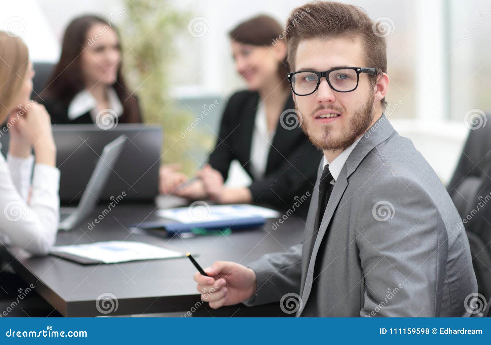 Portrait of the Project Manager in the Office Stock Photo - Image of ...