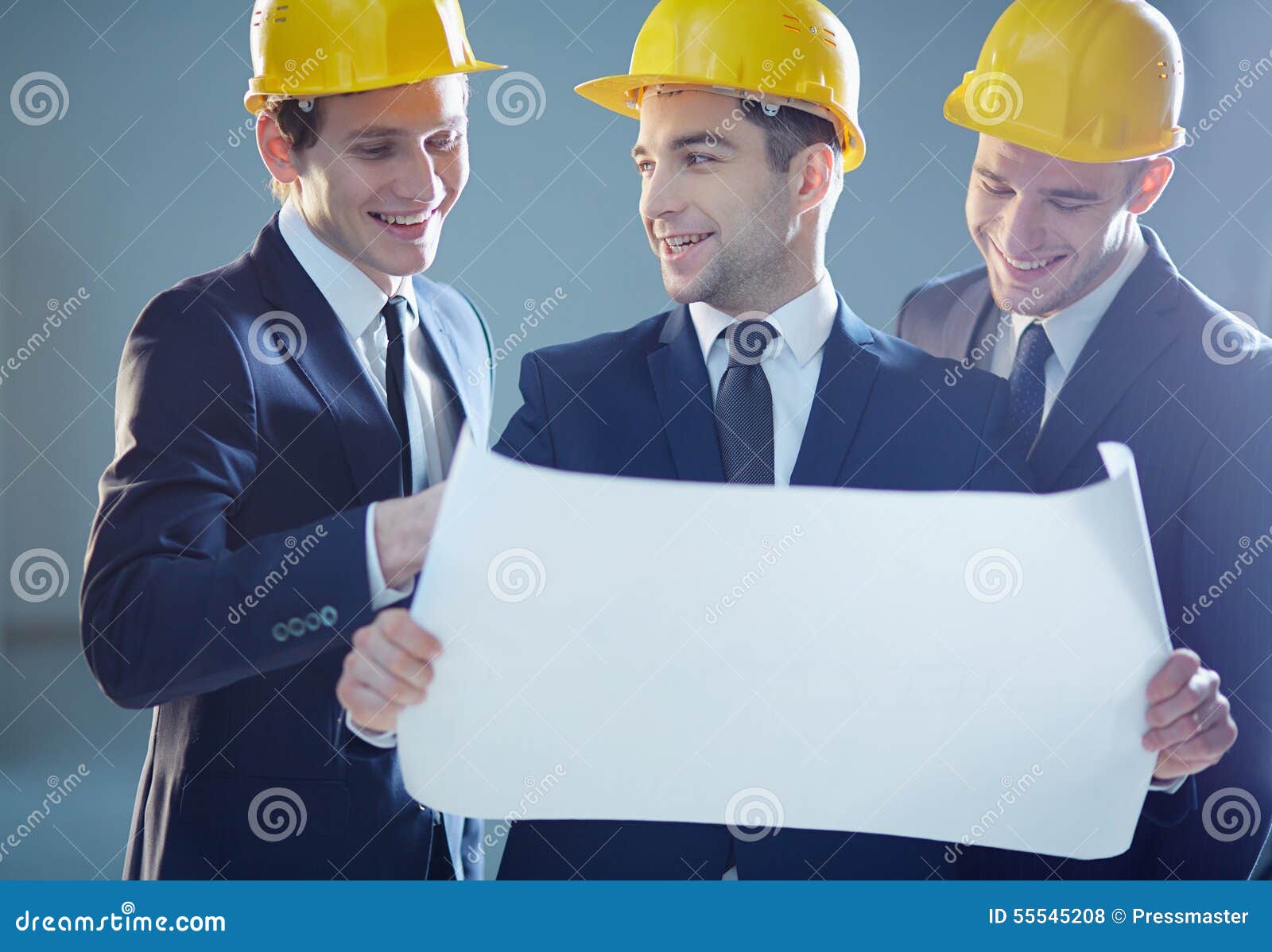 Successful project stock photo. Image of hardhat, paper - 55545208