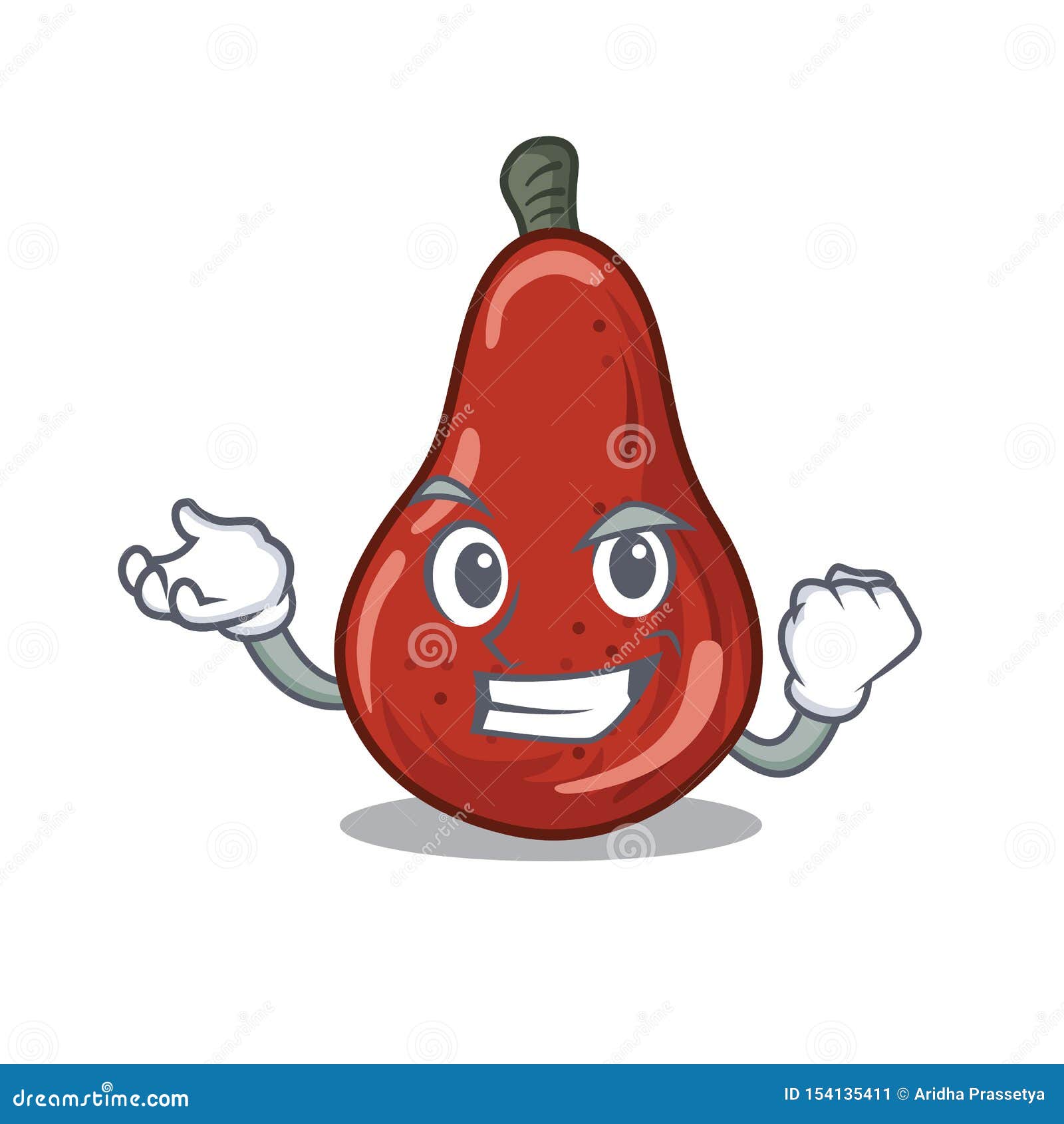 Successful Red Pears in a Cartoon Basket Stock Vector - Illustration of ...