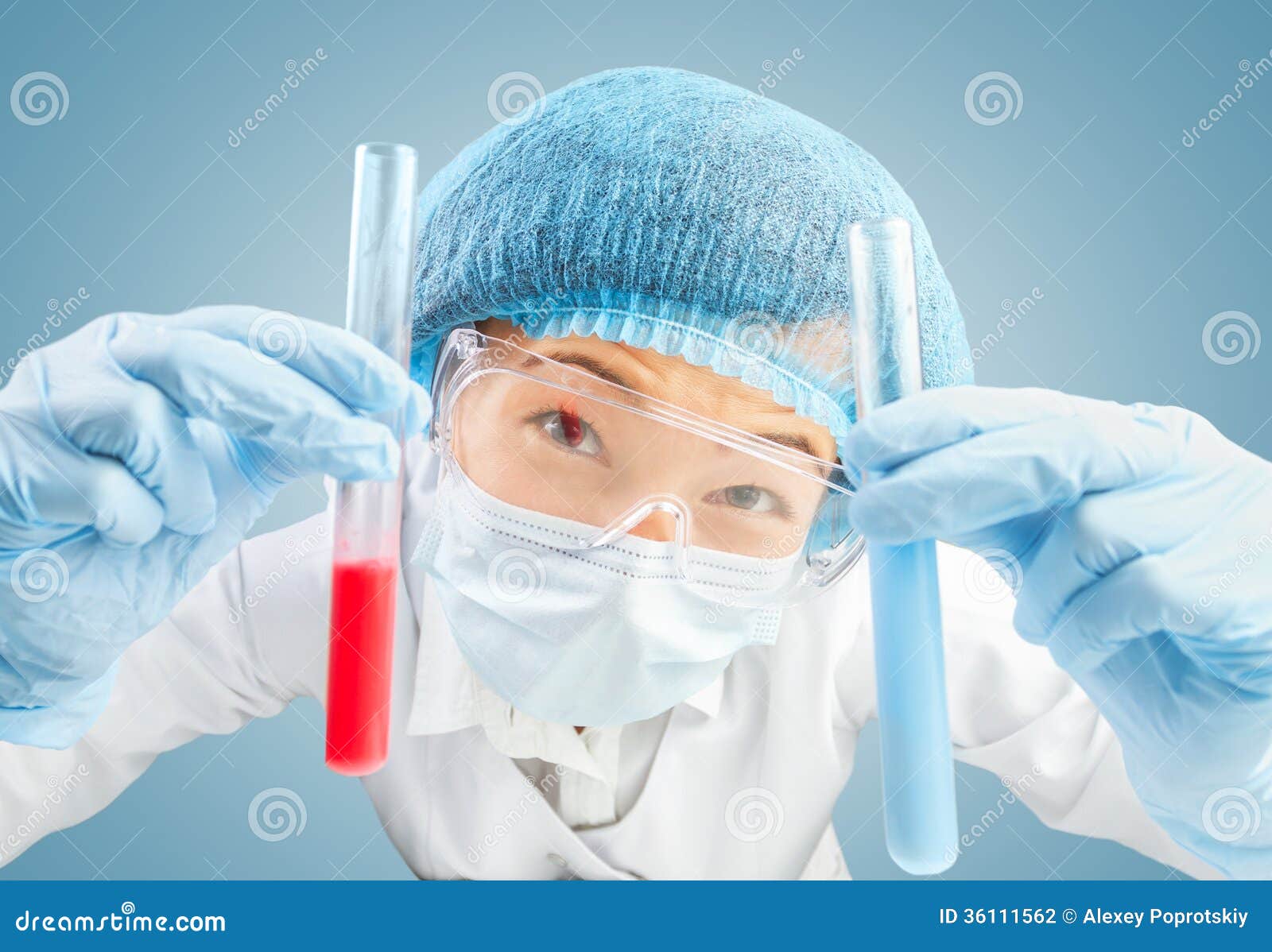 Successful Result of Experiments Stock Photo - Image of hold, glassware ...