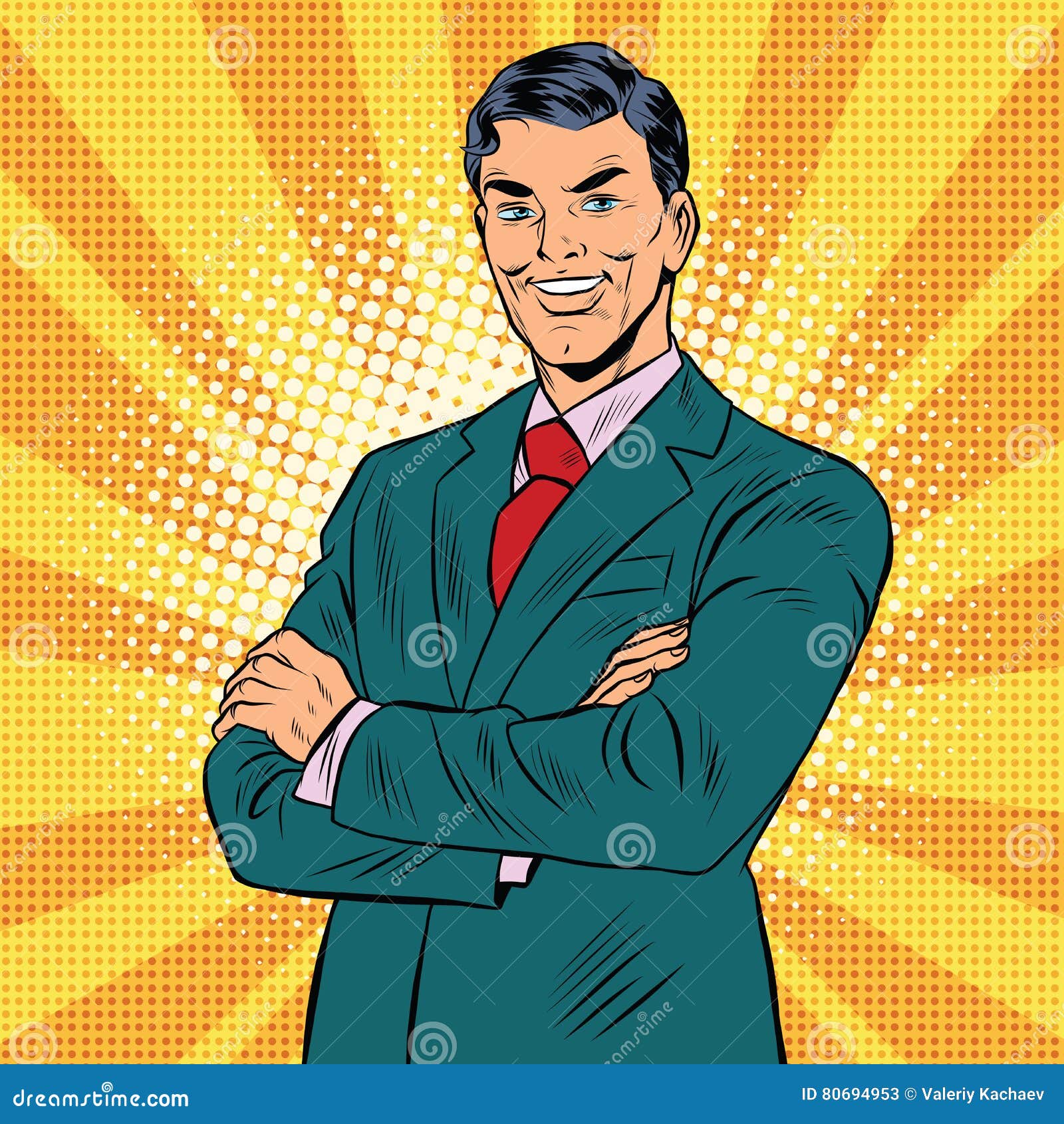 Successful Retro Businessman Stock Vector Illustration Of Businessman