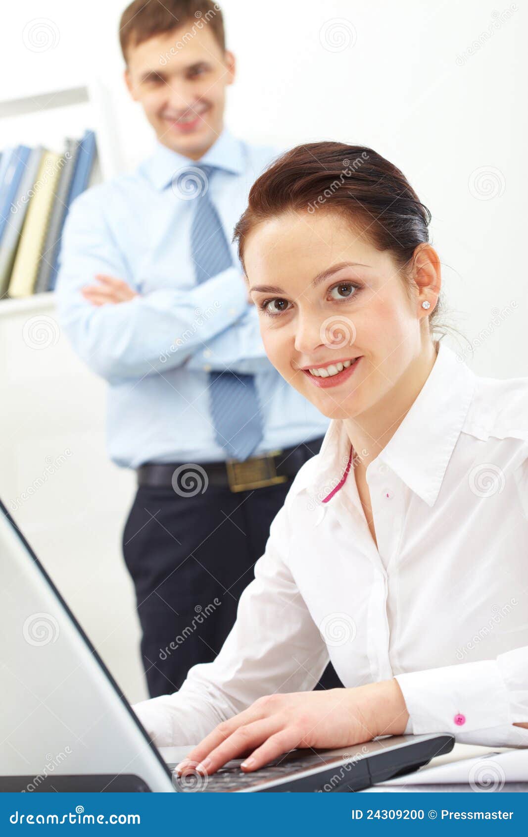 Successful secretary stock photo. Image of contemporary - 24309200