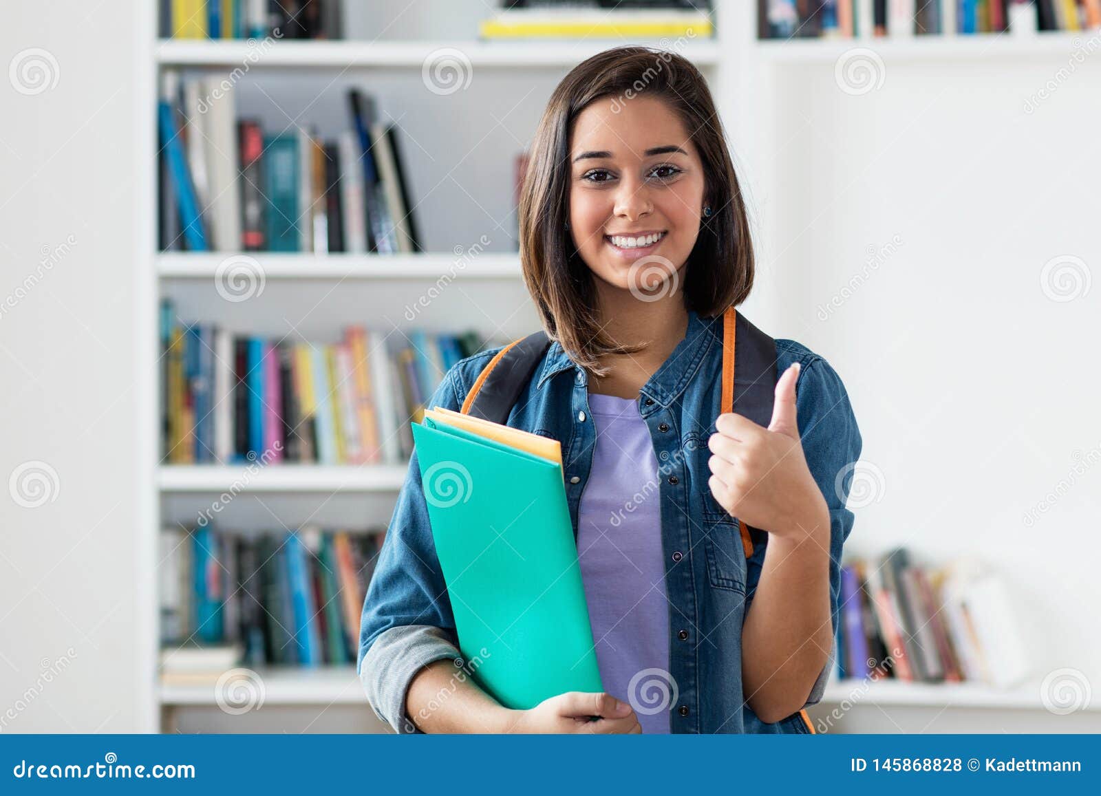 Successful Spanish Female Student Stock Photo - Image of people ...
